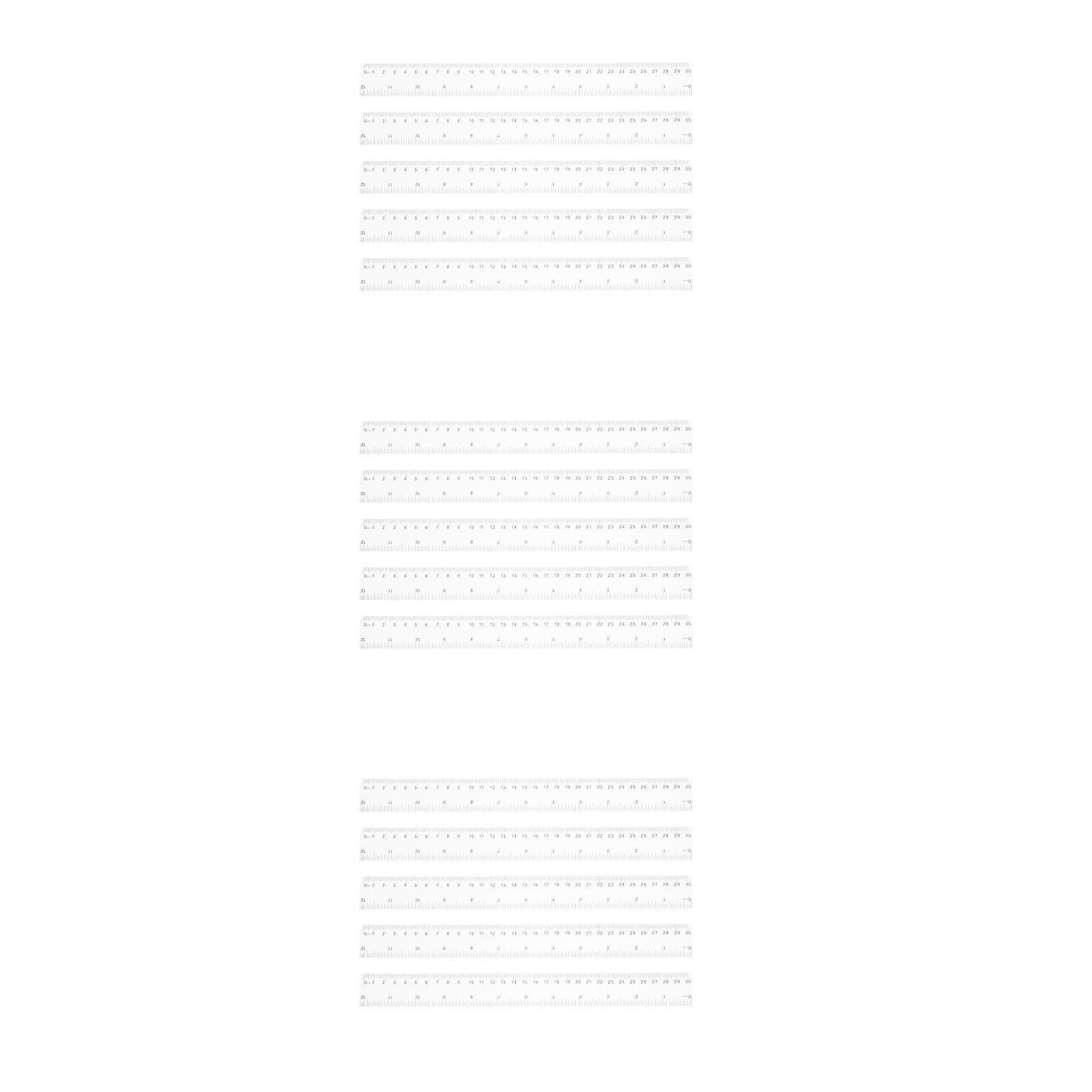 WORGEOUS 15 pcs Plastic Rulers Length Measuring Straight Ruler For ...