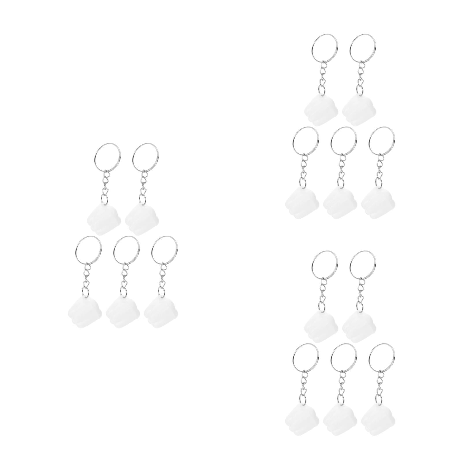 WORGEOUS 15 pcs Tooth Keychain Tooth Shaped Holder Tooth Backpack Charm ...