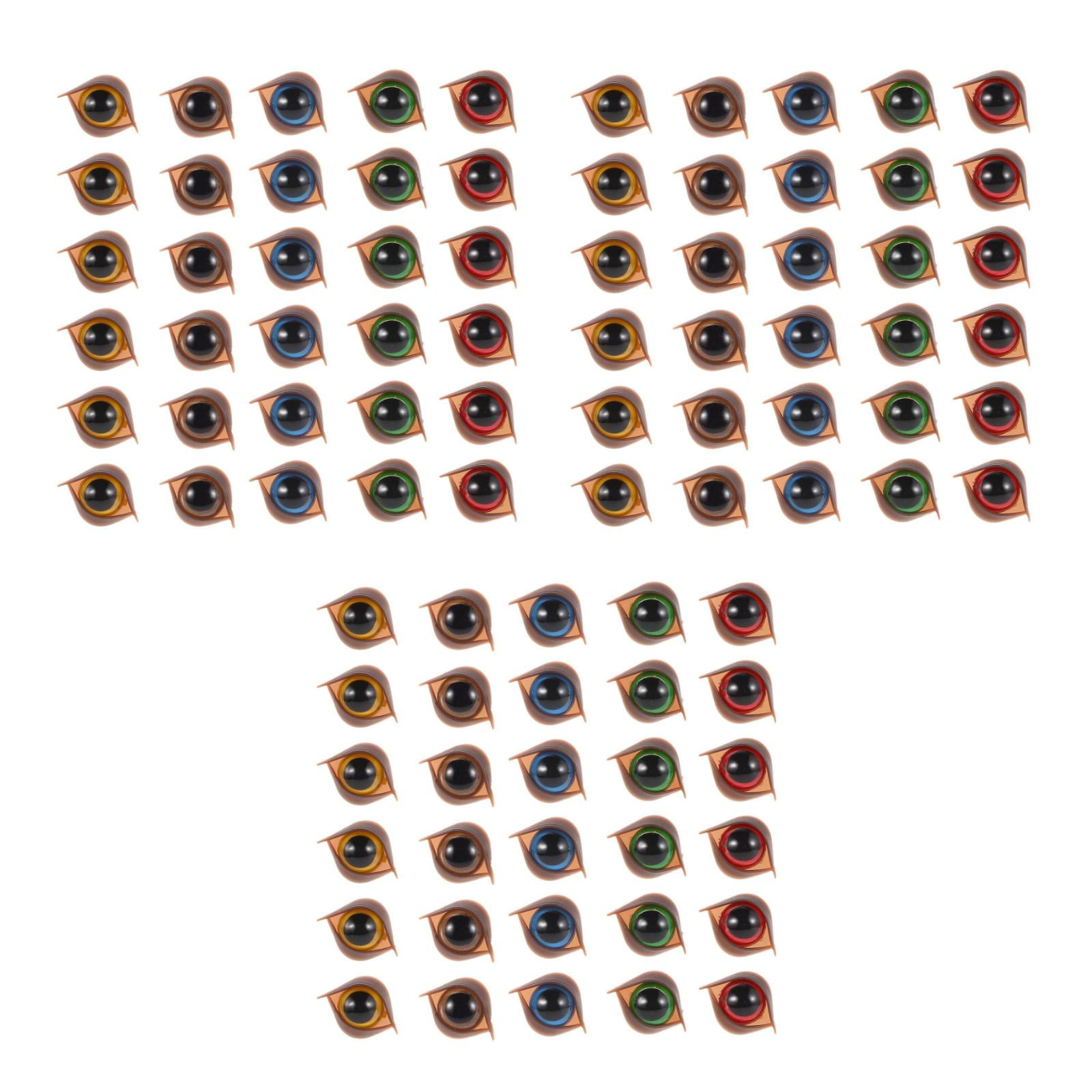 WORGEOUS 150 PCS Safety Eyes Crochet Animals Eyes Plastic Eyes Craft ...