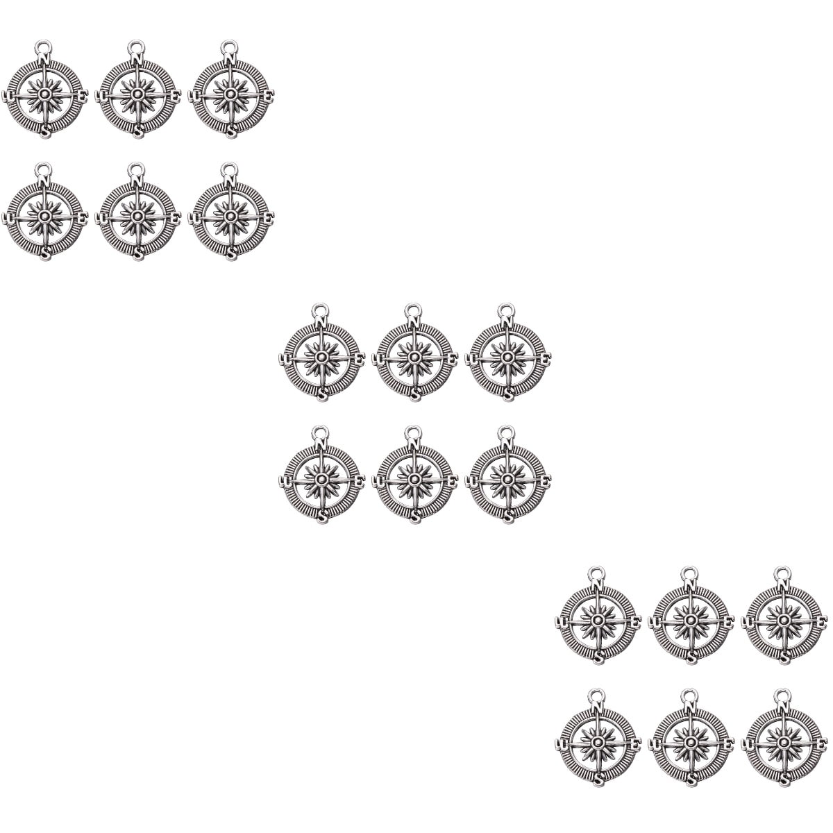 WORGEOUS 150 Pcs 2.6g Graduation Themed Pendants Compass Shaped Charm ...