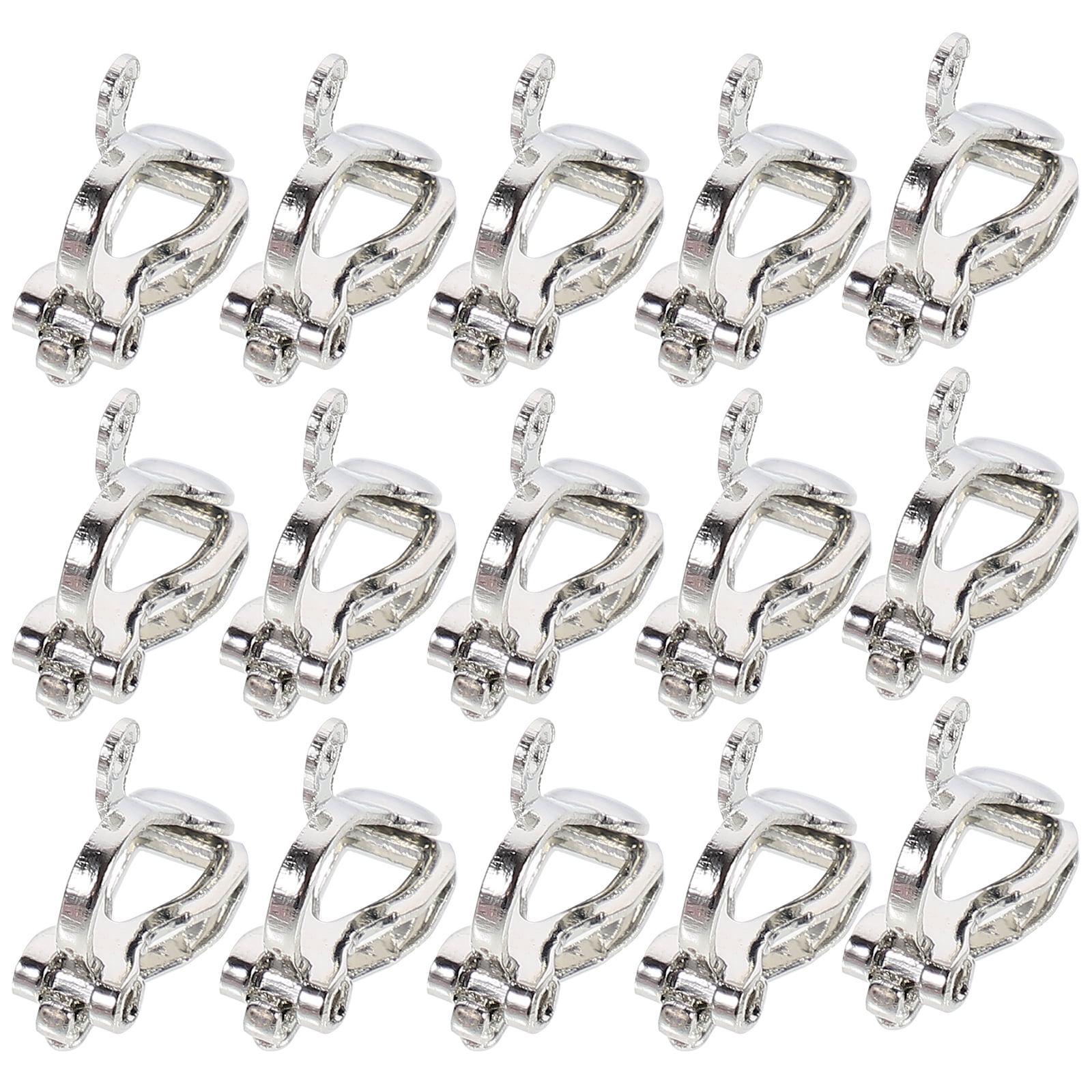 WORGEOUS 150 Pcs DIY Earring Base Triangle Clip-on Earring Findings Ear ...