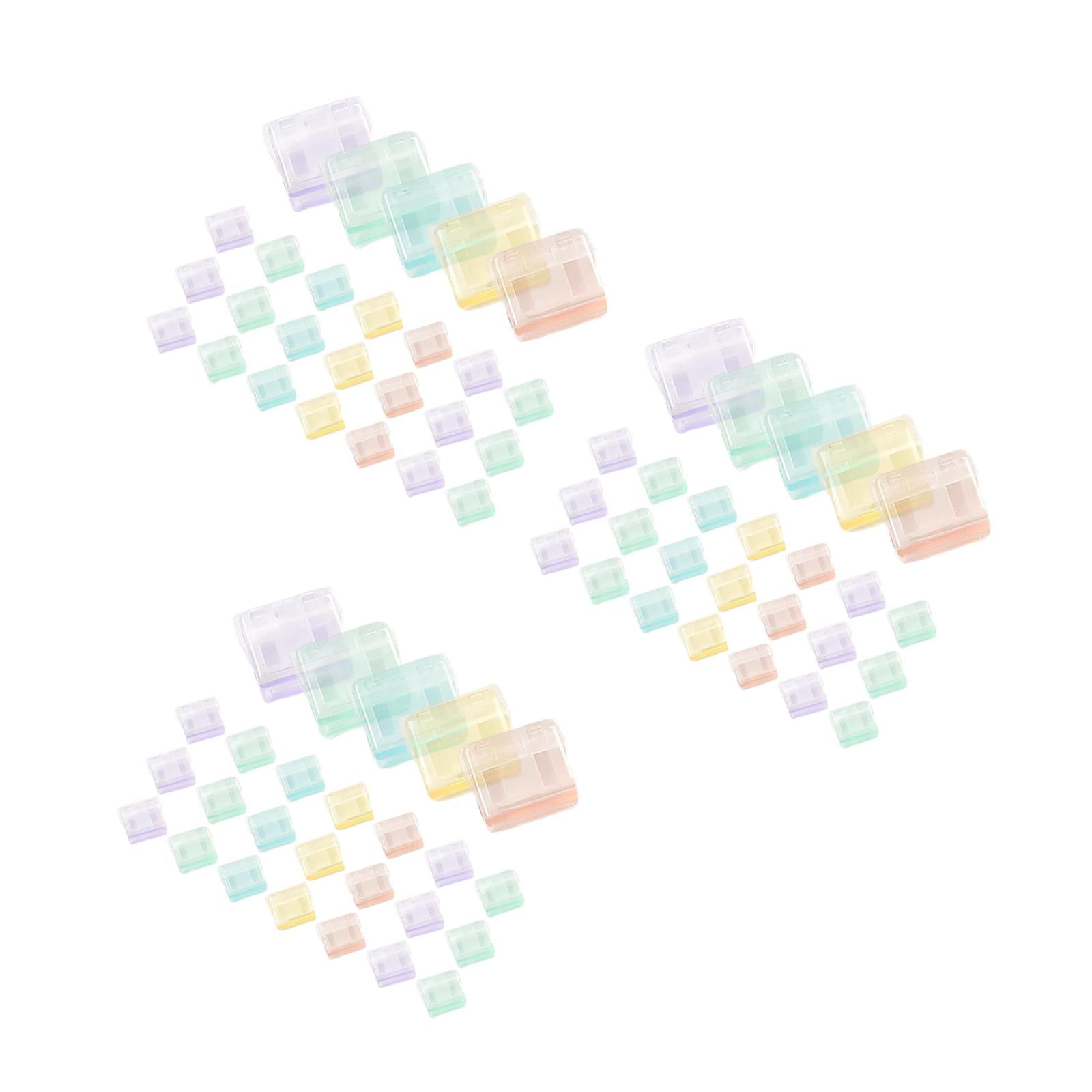 GOOHOCHY Raindrops 150 pcs Cute Colorful Decorative Binder Clips for ...