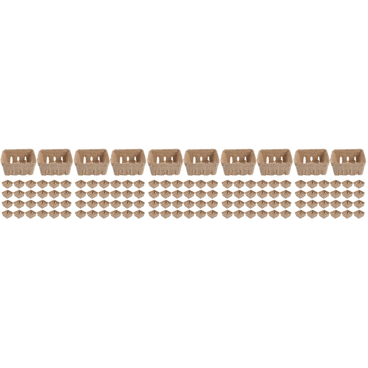 WORGEOUS 150 pcs Fruits Packaging Box Paper Pulp Berry Basket Vegetable ...