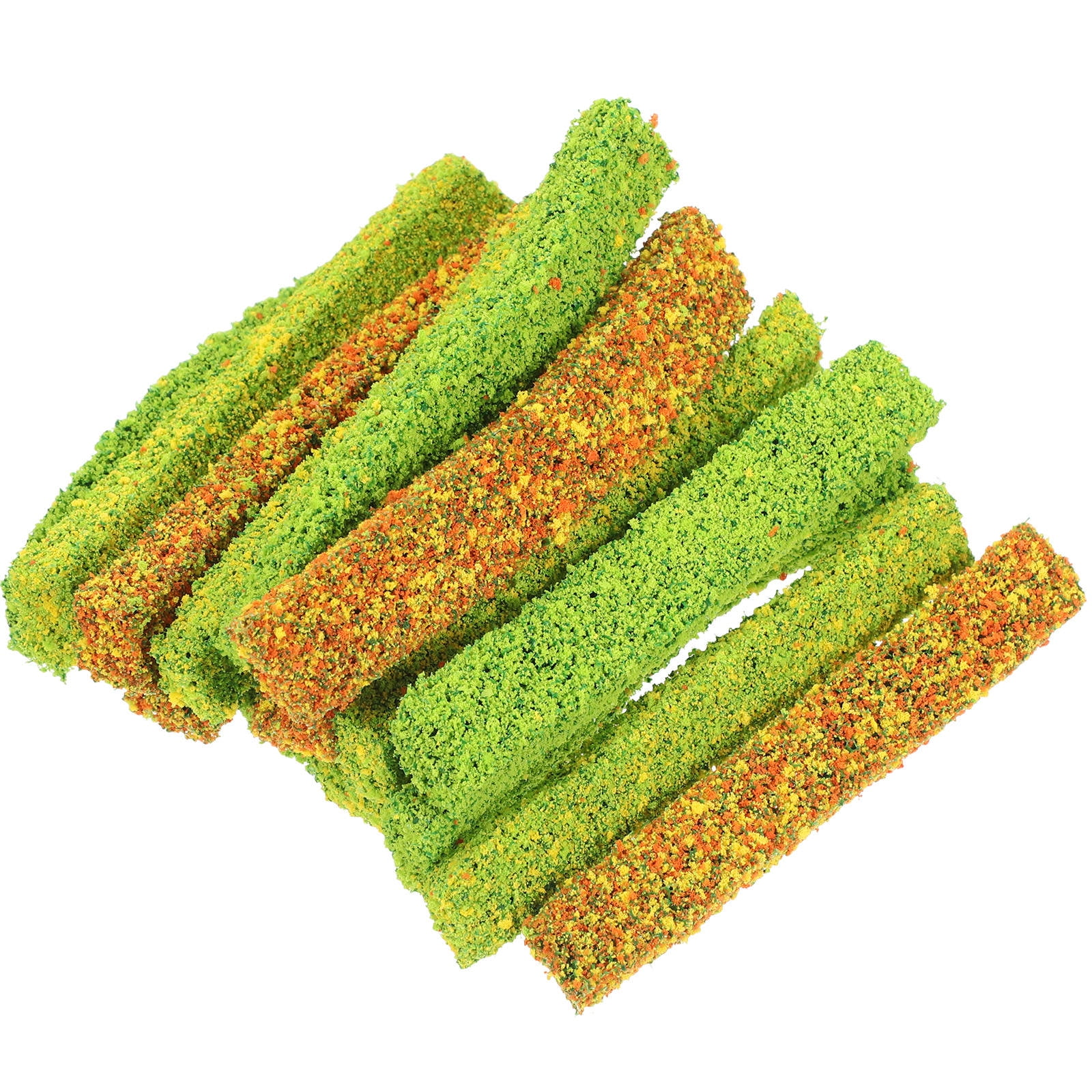 WORGEOUS 15PCS Miniature Bush Strips Simulation Shrub Cluster Shrub ...