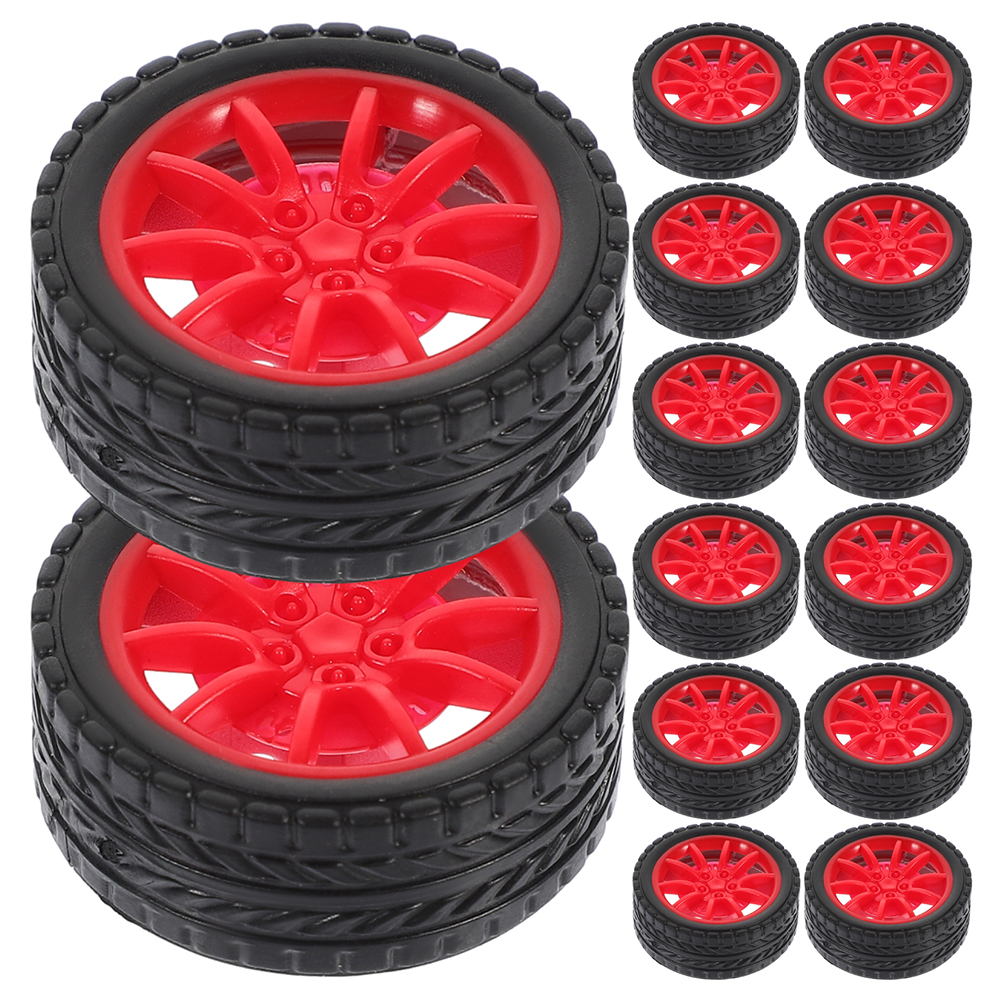 WORGEOUS 15pcs Kids Car Wheels DIY Kids Car Assemble Wheels Small Car ...