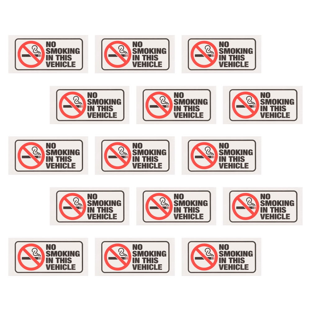 WORGEOUS 15pcs No Smoking Warning Stickers For Business Waterproof ...