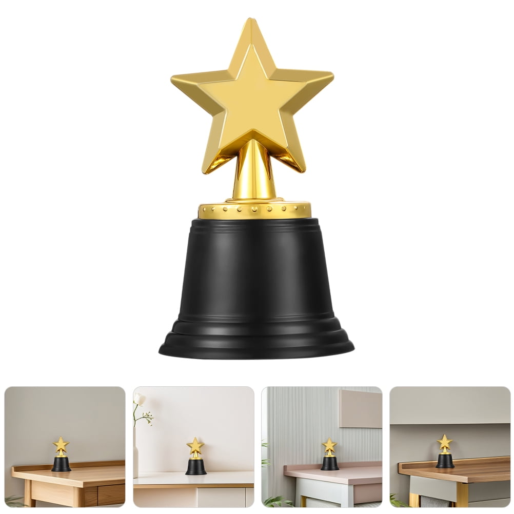 WORGEOUS 15pcs Small Plastic Star Trophy For Children School ...