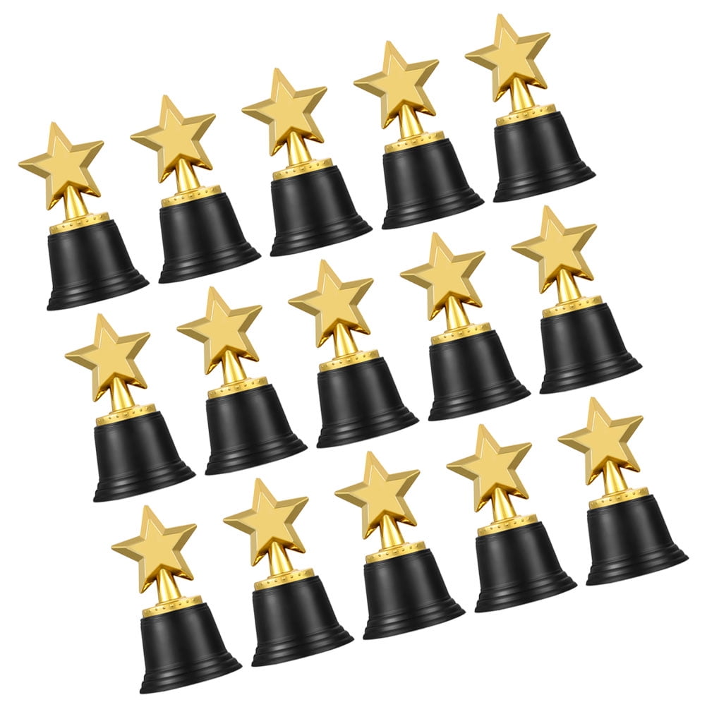 WORGEOUS 15pcs Student Recognition Unique Trophy Toy Small Gold Star ...