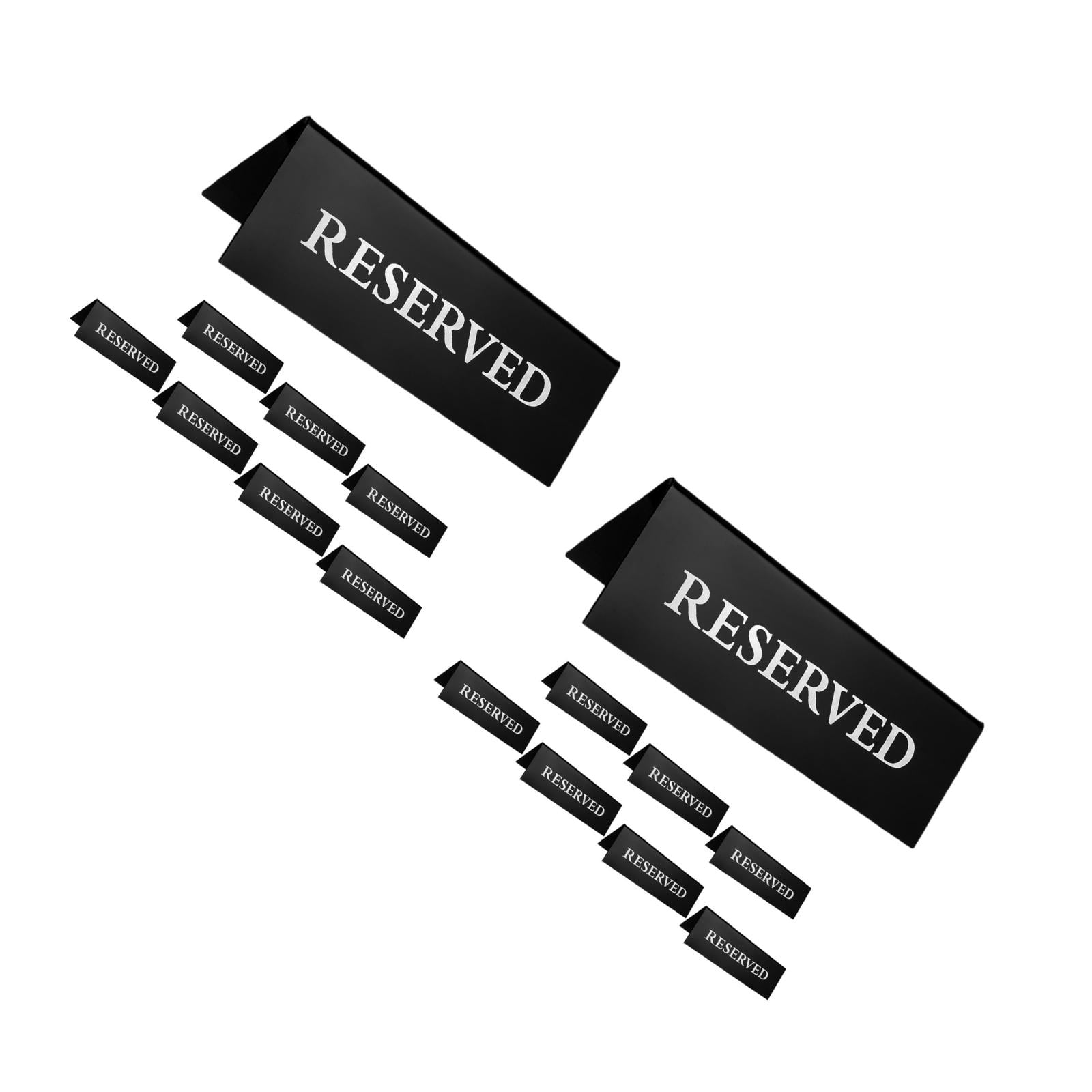 WORGEOUS 16 PCS Reserved Table Tent Signs Wedding Acrylic Reserved ...
