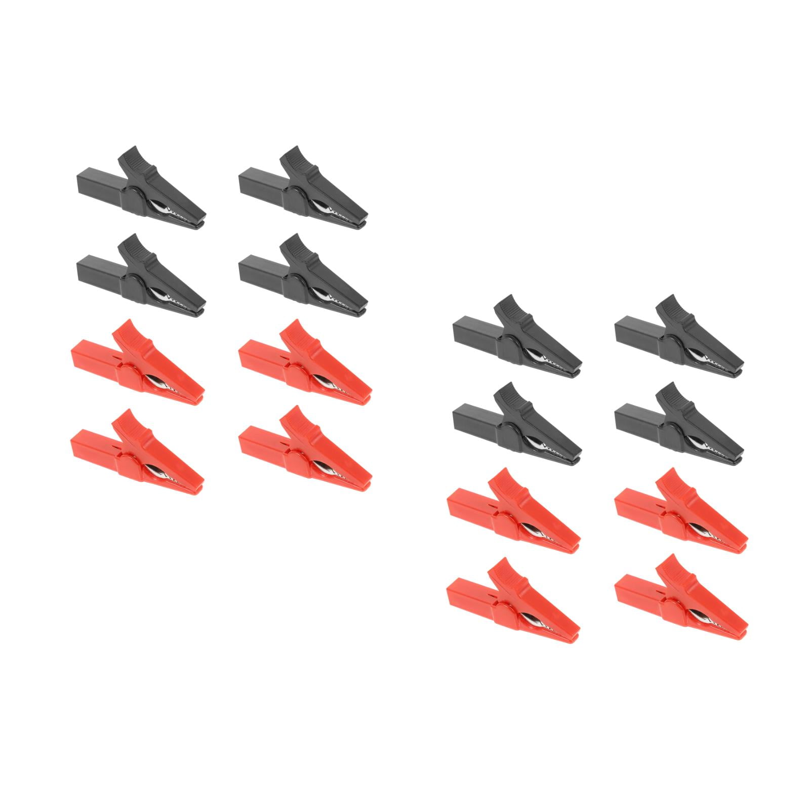 WORGEOUS 16 Pcs Battery Test Lead Alligator Clips Electrical Test Clips ...