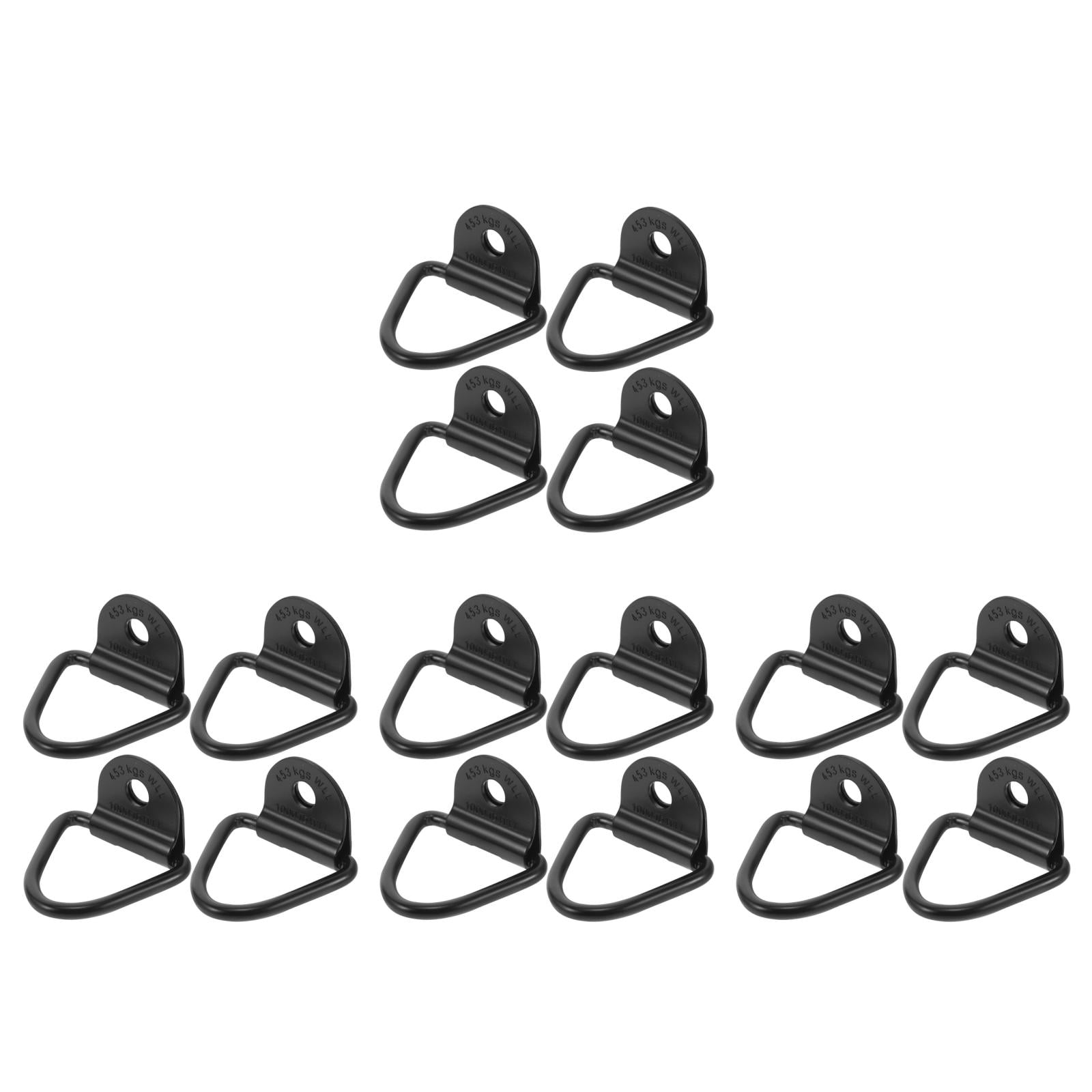 WORGEOUS 16 Sets Tie-Down Anchors Heavy Duty Steel Tie Down Rings Bolt ...