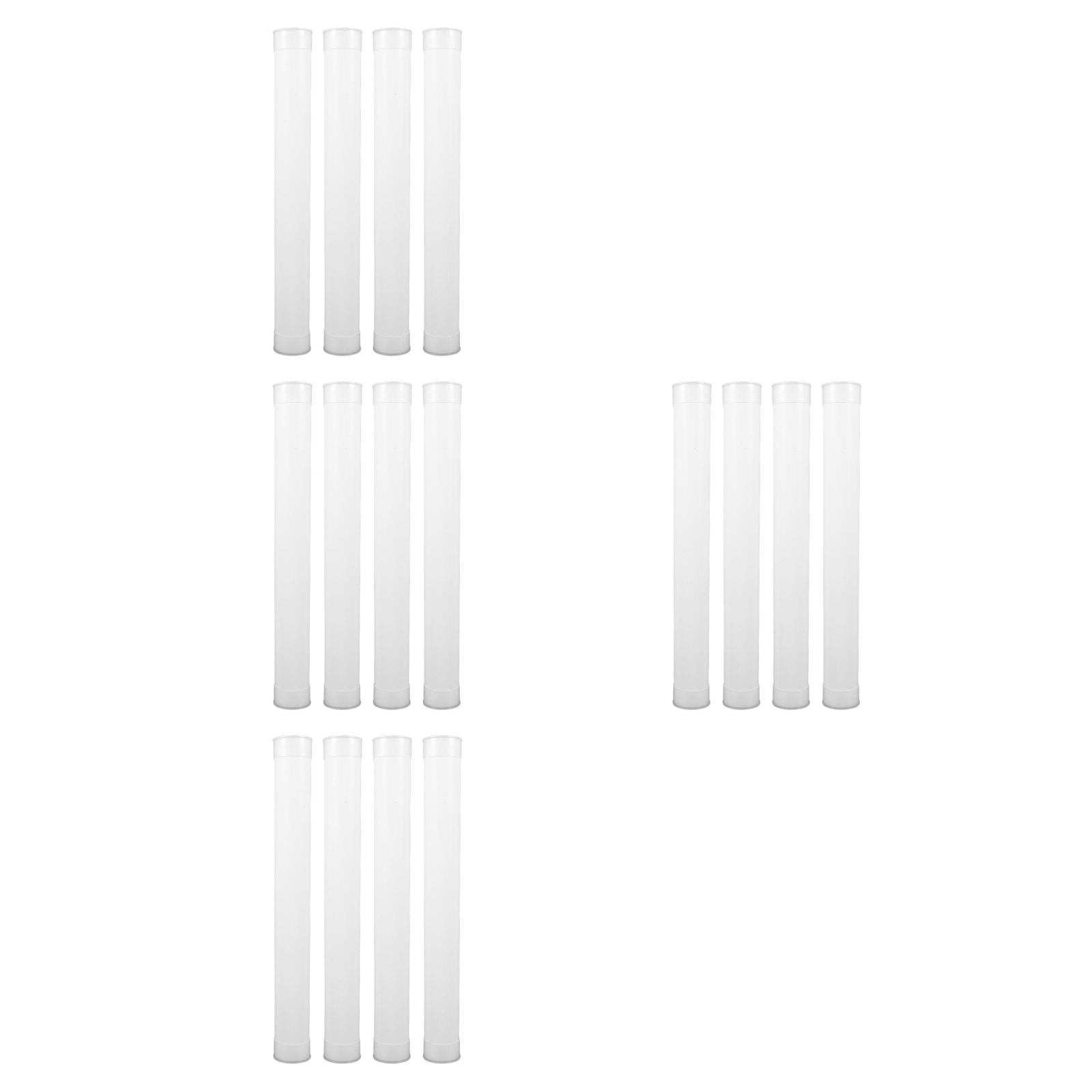 WORGEOUS 16 pcs Plastic Storage Tubes With Caps Mailing Tubes ...