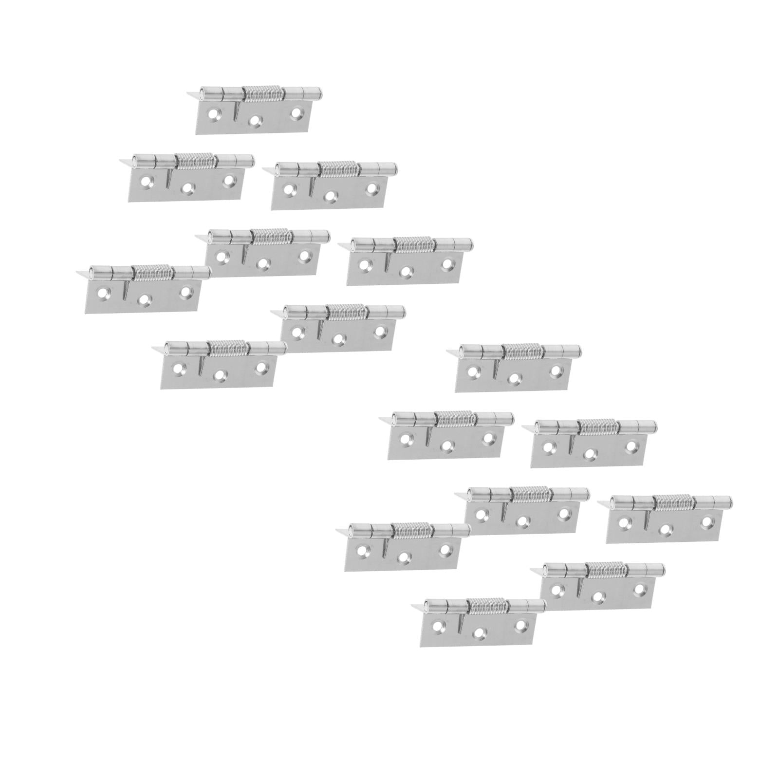 WORGEOUS 16 pcs Self-Closing Door Hinges Stainless Steel Self Closing ...