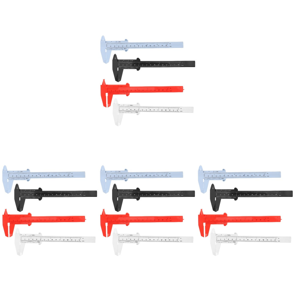 WORGEOUS 16 pcs Slide Calipers 0-150mm Caliper Manual Caliper High ...