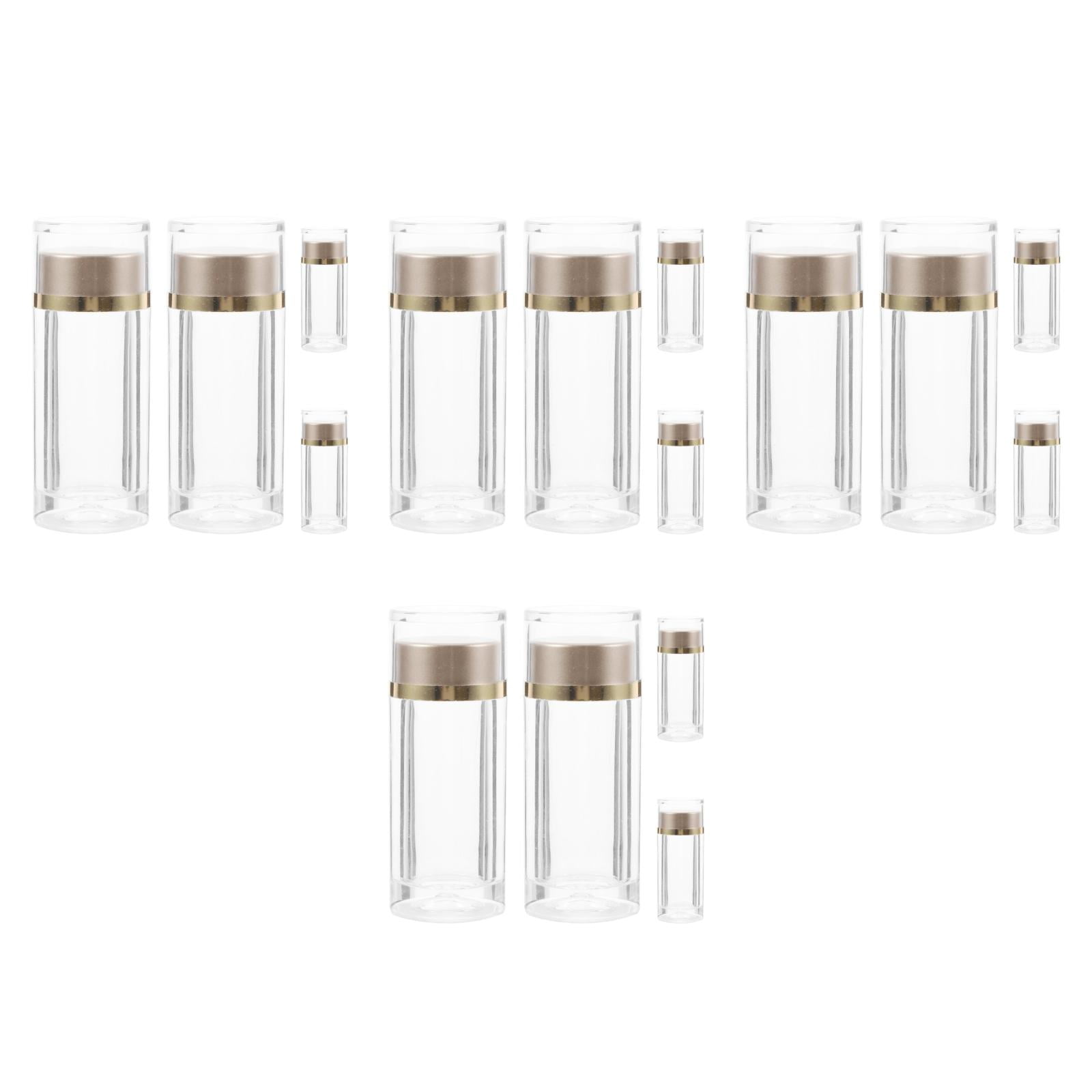WORGEOUS 16 pcs Small Plastic Vials With Caps Reagent Dispensing Sample ...