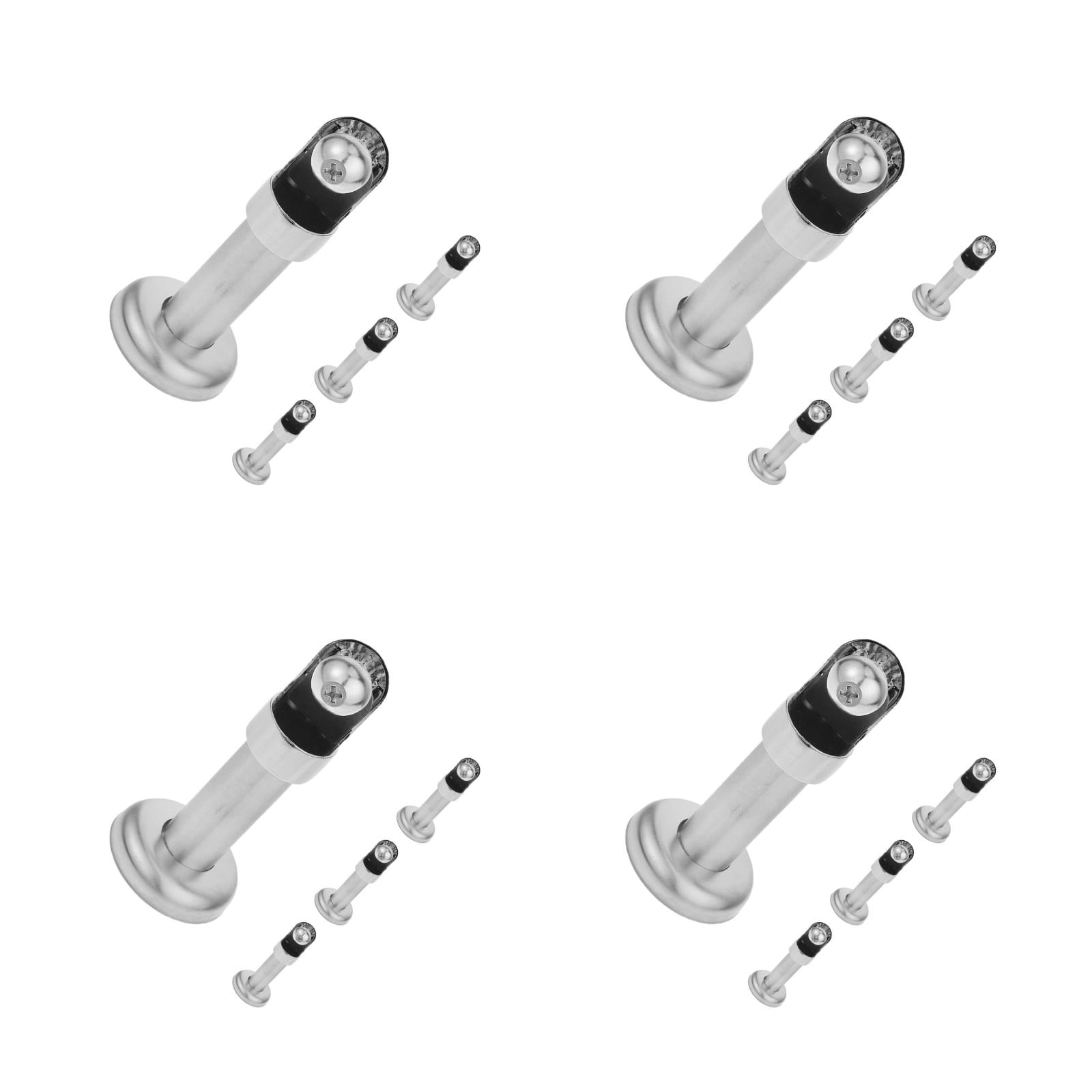 WORGEOUS 16 pcs Stainless Steel Toilet Partition Support Feet Bathroom ...