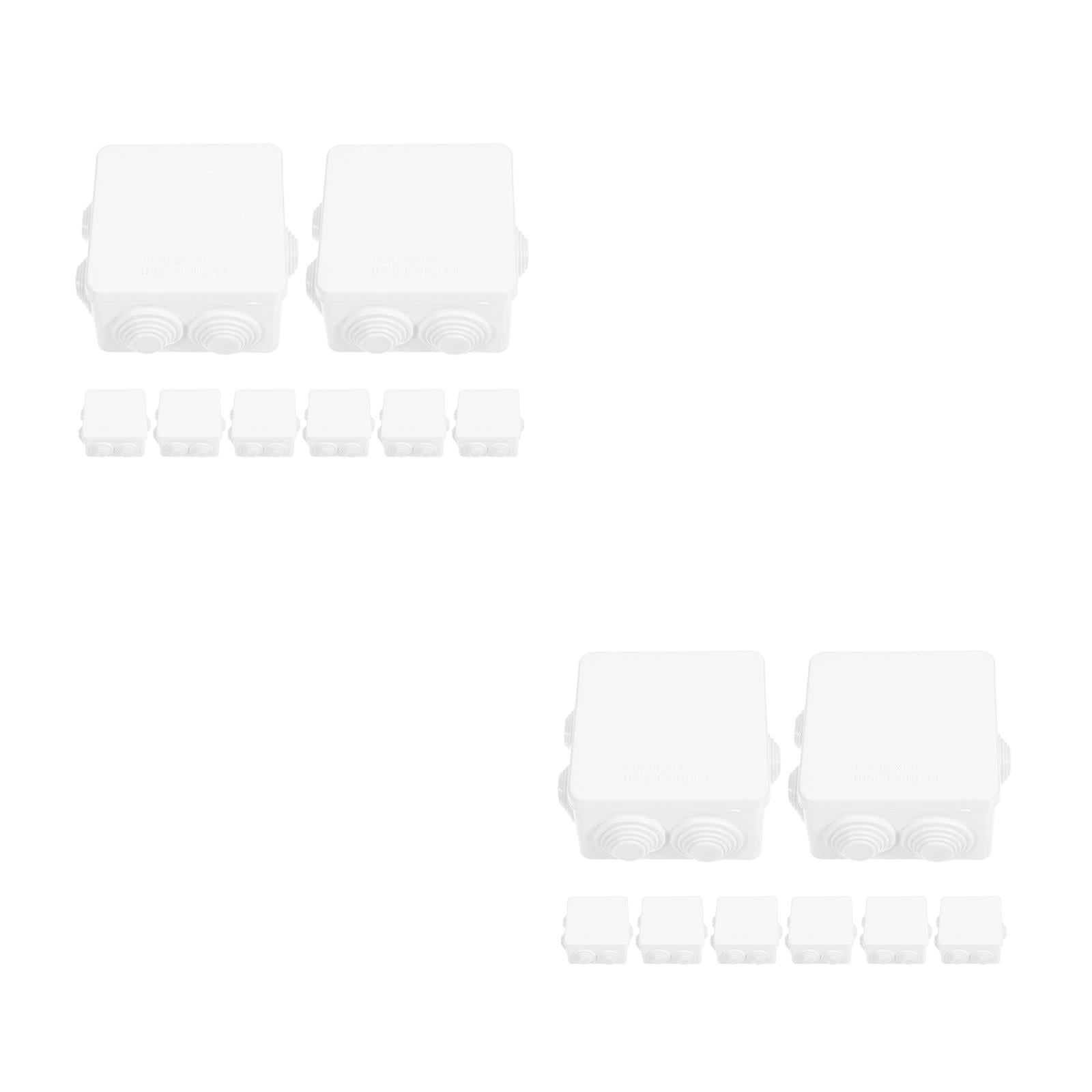 WORGEOUS 16 pcs Waterproof Outdoor Junction Box Electrical Projects Box ...