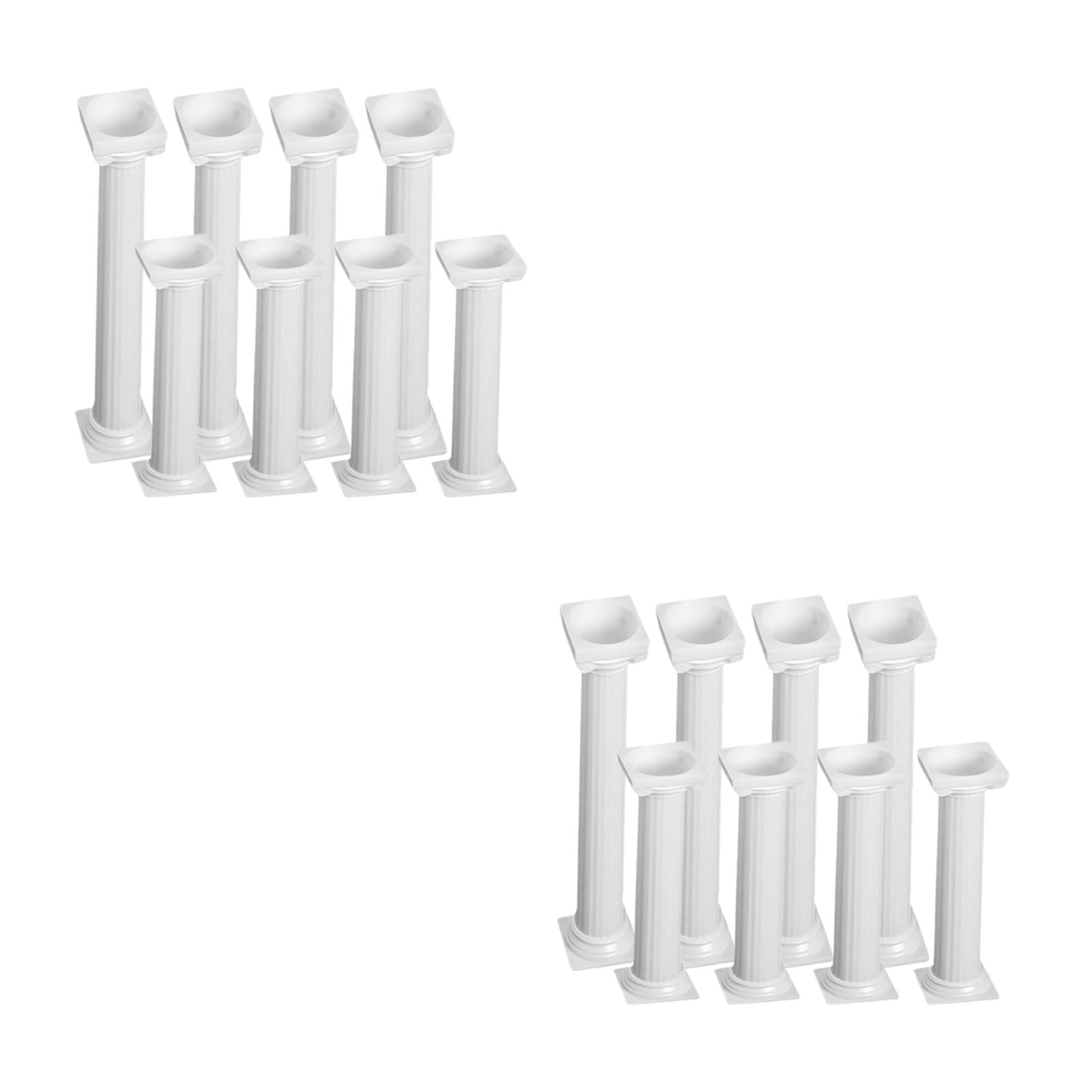WORGEOUS 16 pcs Wedding Cake Column Roman Column Pedestal Decor Stable ...