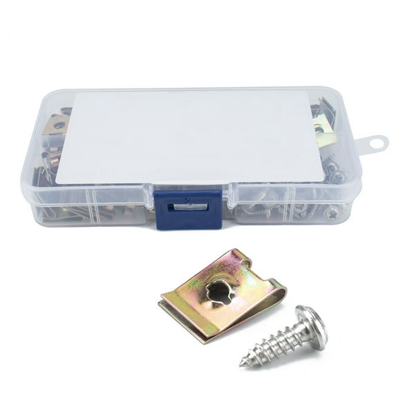 WORGEOUS 160 Pcs Bolts Spire Fastener Clips U Nuts Fasteners Self ...