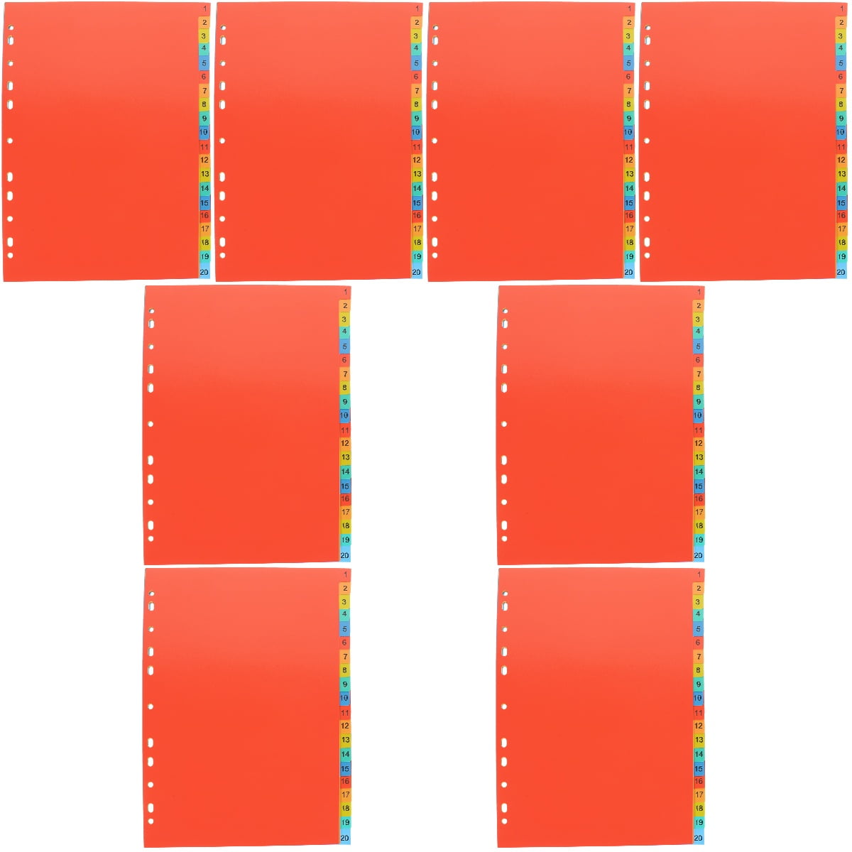 WORGEOUS 160 Sheets A4 Binder Divider File Divider Subject Divider For ...