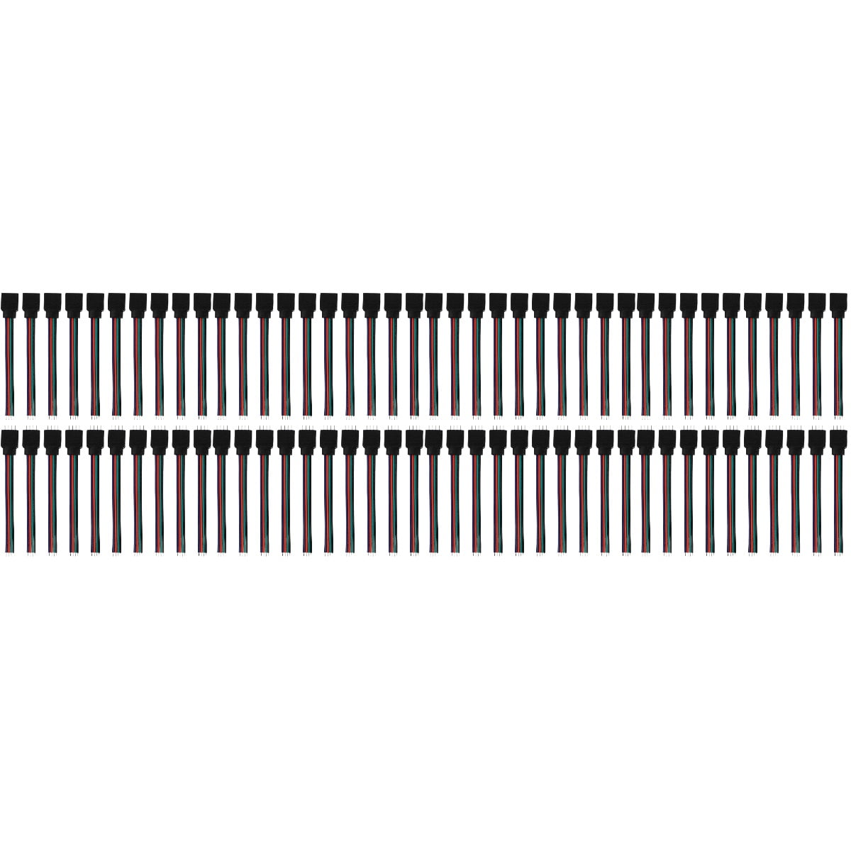 WORGEOUS 160 pcs Male and Female Connector Wire Cable LED for 5050 SMD ...