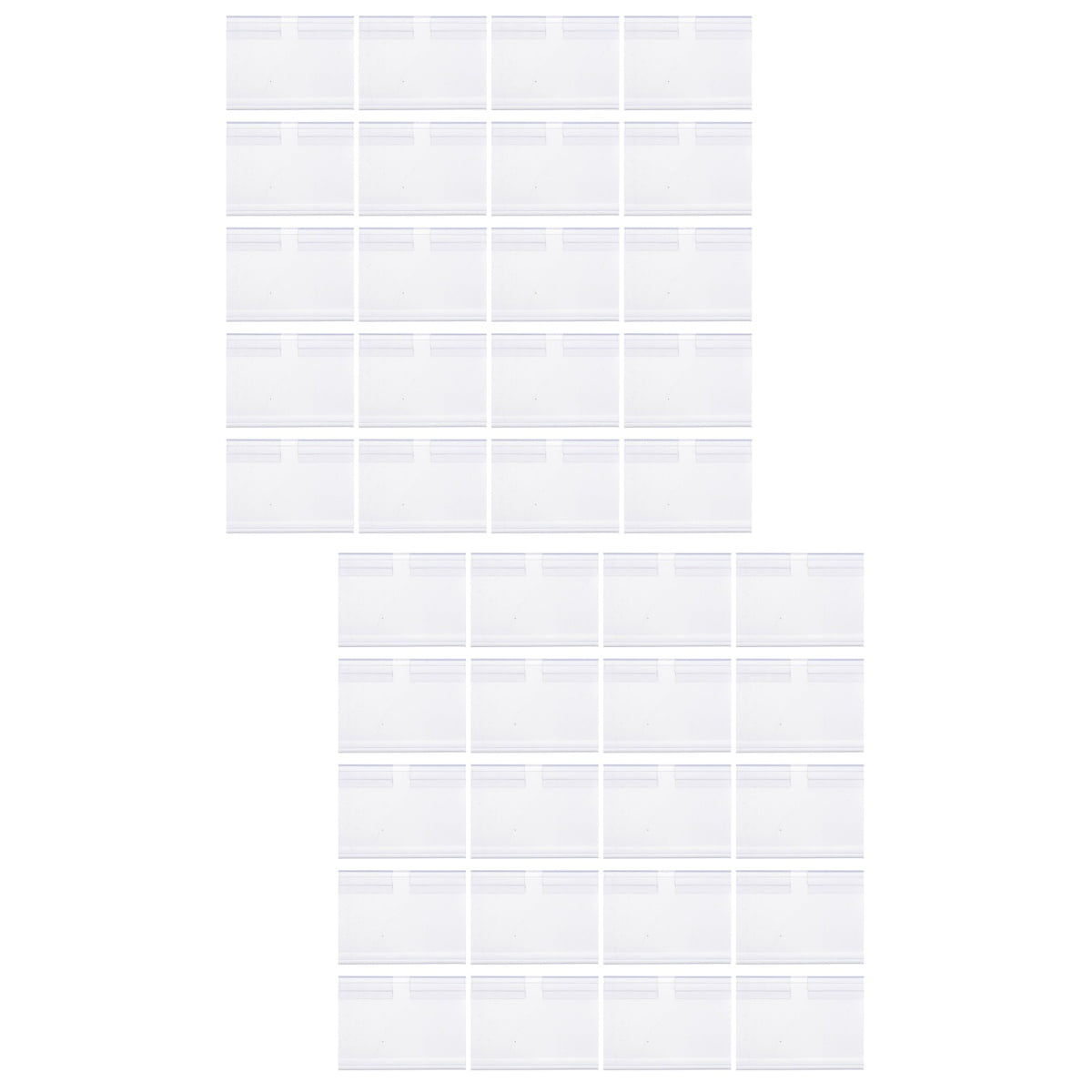 WORGEOUS 160 pcs Shop Price Tag Clear Sign Stands Supermarket Display ...