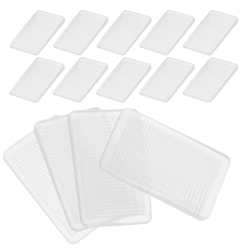 WORGEOUS 16pcs Plastic Shims Table Wedge Clear Toilet Shim Levelers ...