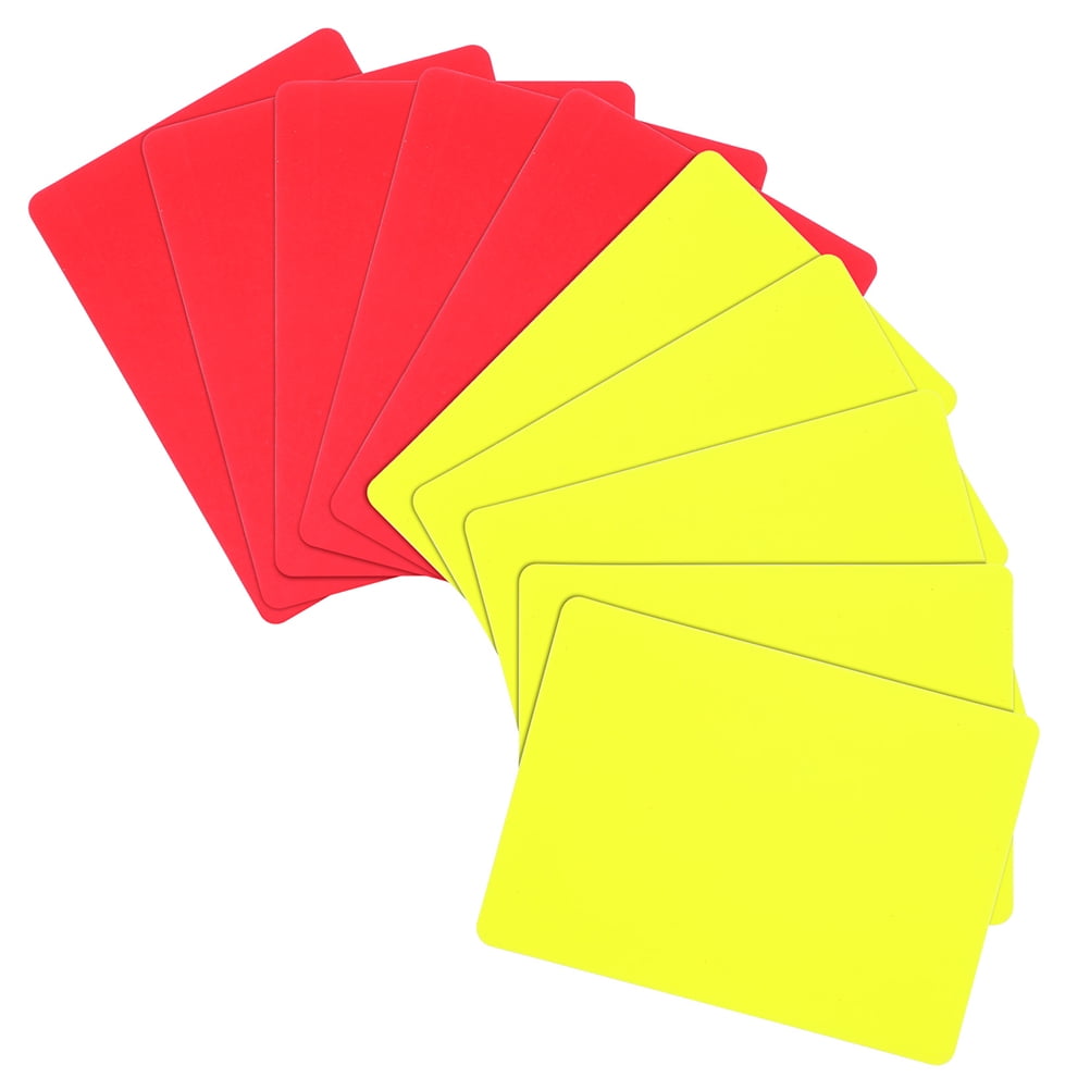 WORGEOUS 16pcs Professional Referee Red Yellow Cards for Soccer and ...