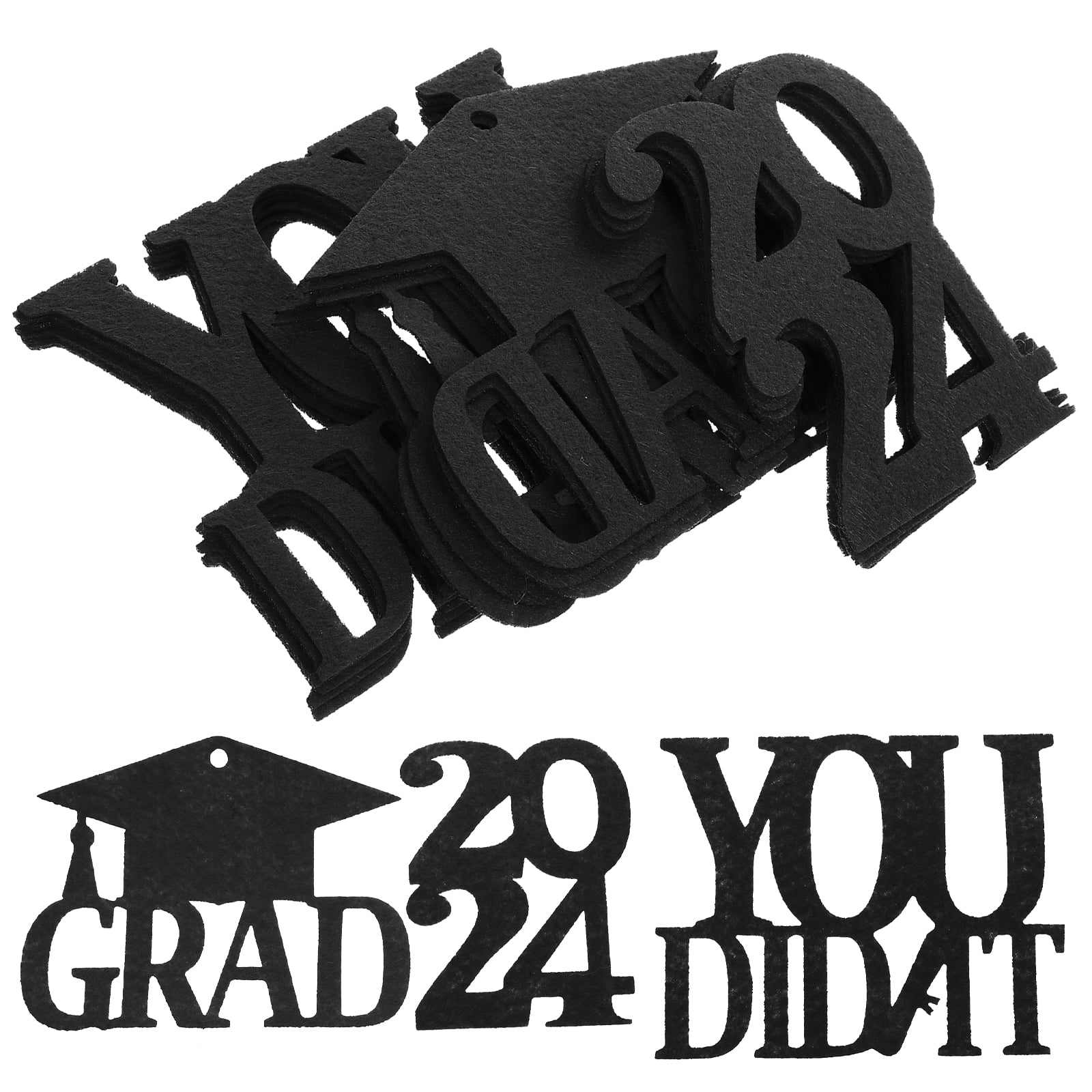 WORGEOUS 18 Pcs 2024 Grad Party Decoration Graduation Toppers Cake ...