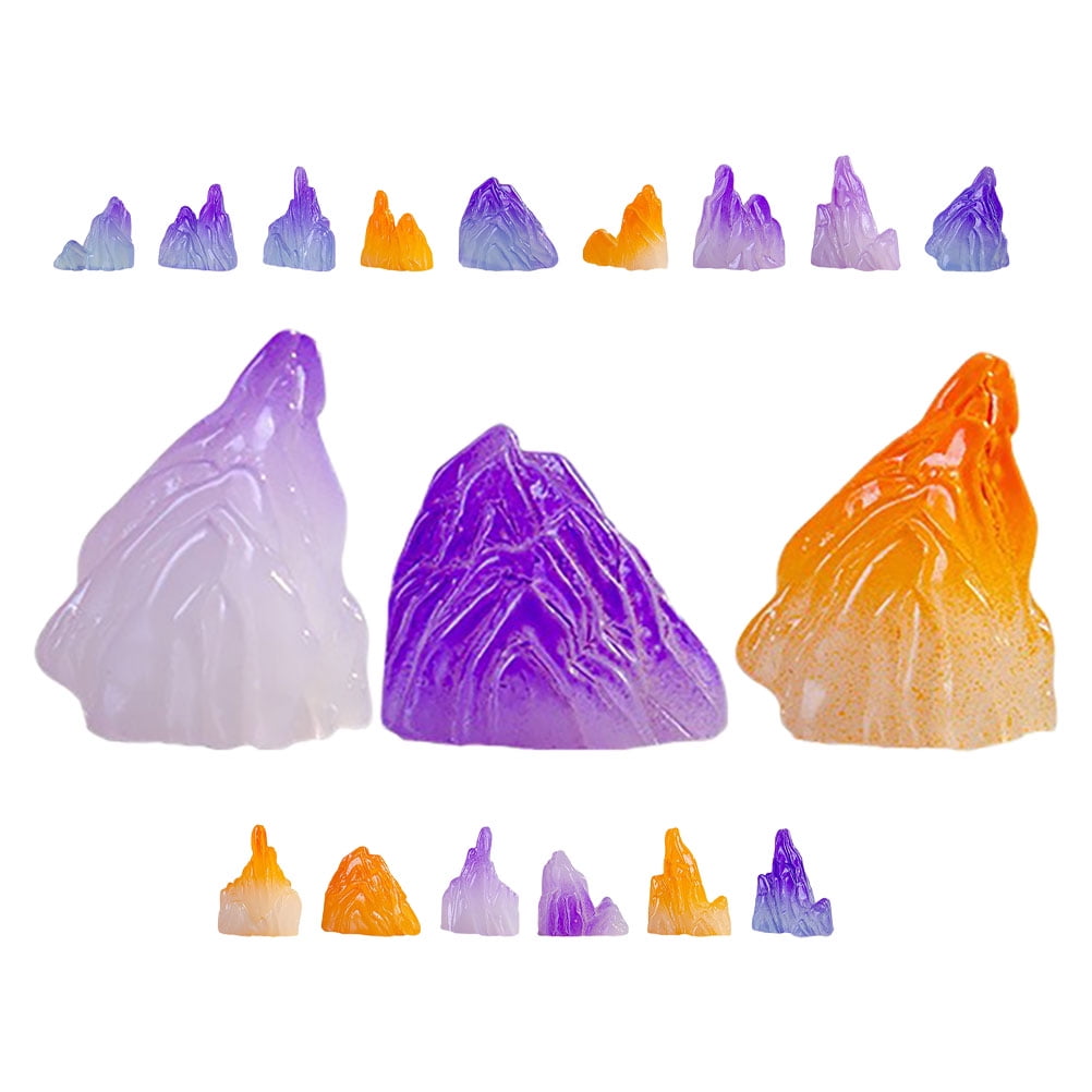 WORGEOUS 18 Pcs Fish Fine Mesh Food Strainer Micro Landscape Mountain ...