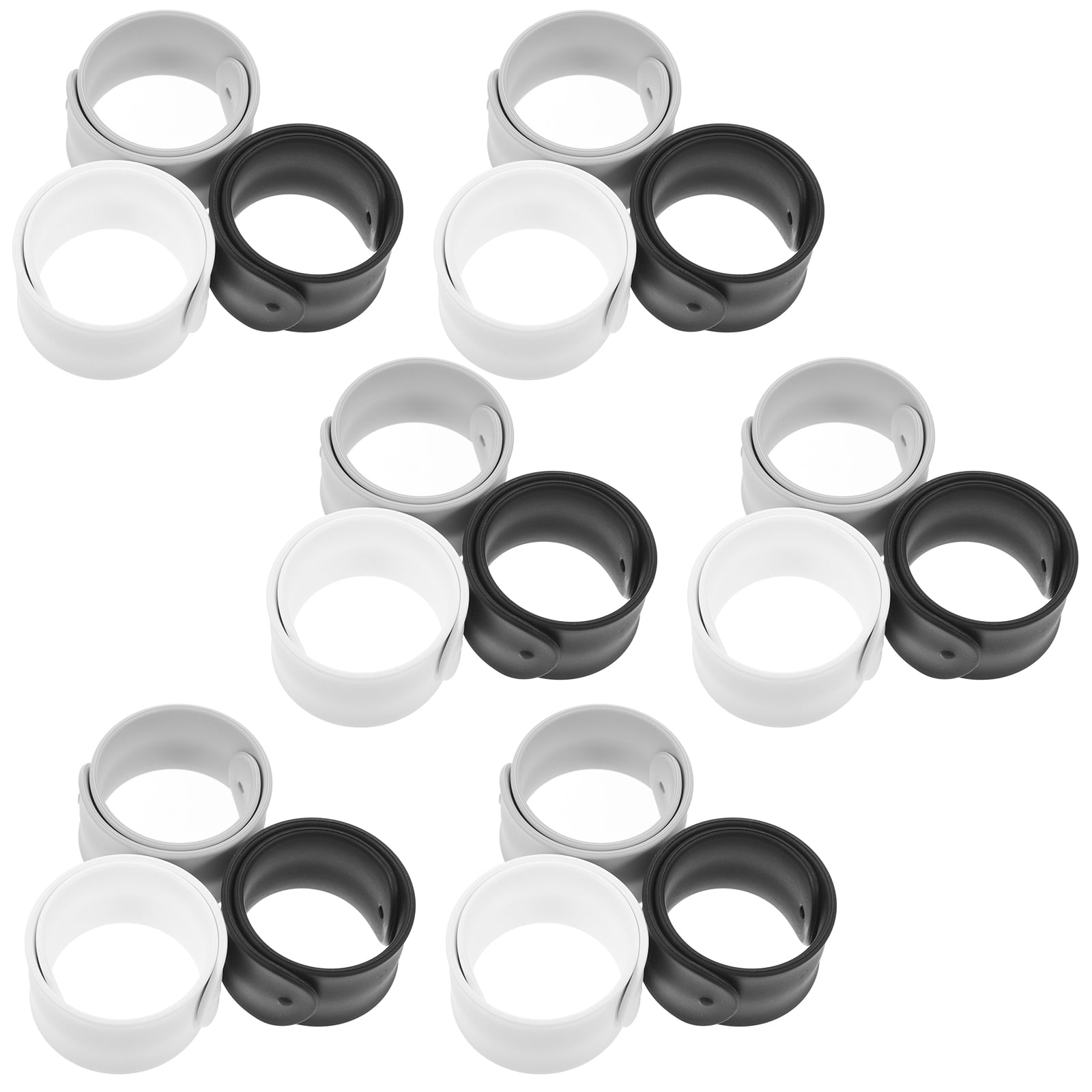 WORGEOUS 18 Pcs Silicone Roll Paper Tie Strainer Cable Ties Craft ...