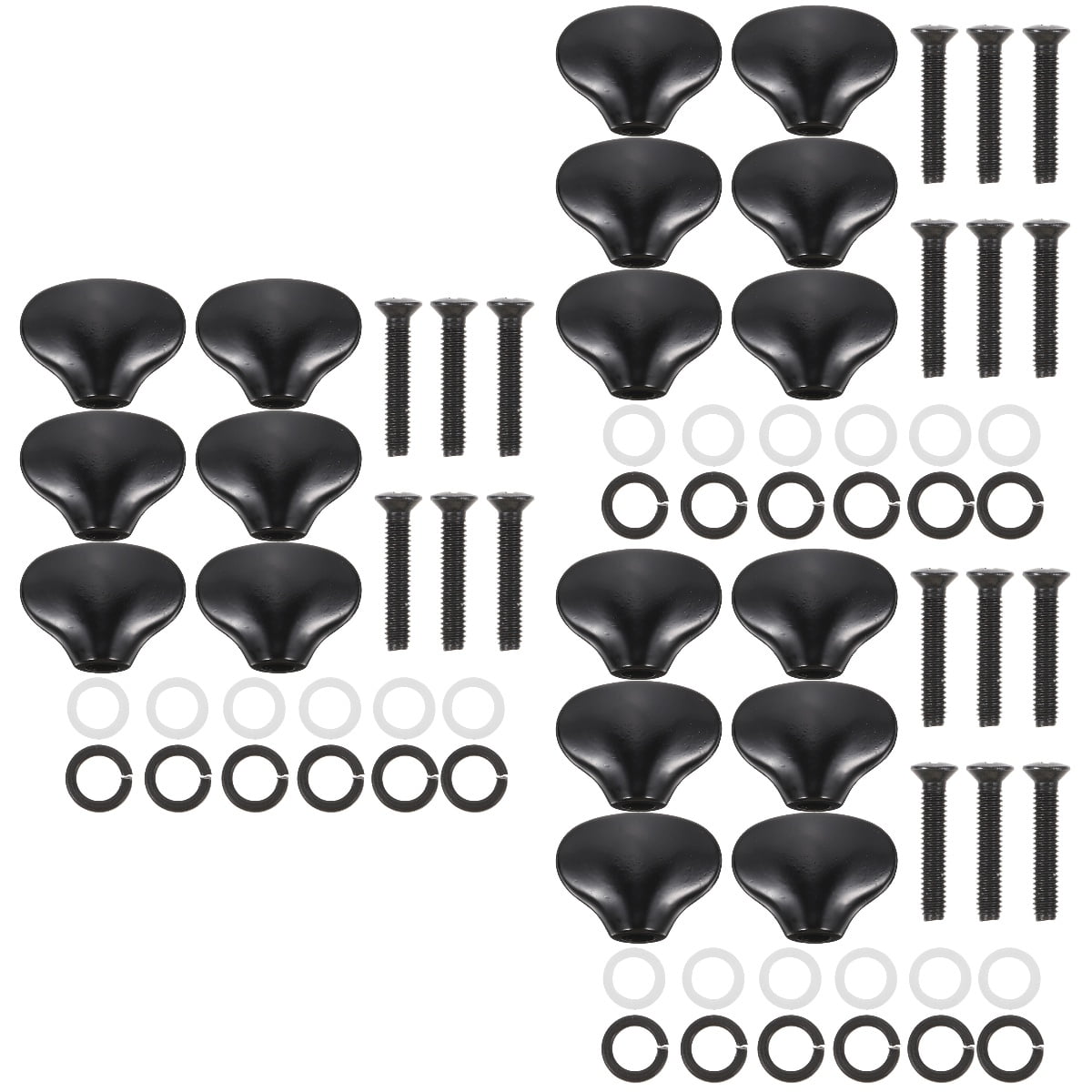 WORGEOUS 18 Sets of Tuning Peg Cap Guitar Tuning Peg Buttons Metal ...