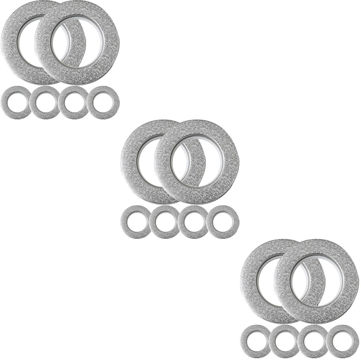 WORGEOUS 18-Piece Set Curtain Grommet , Buttonhole Style Sliding ...