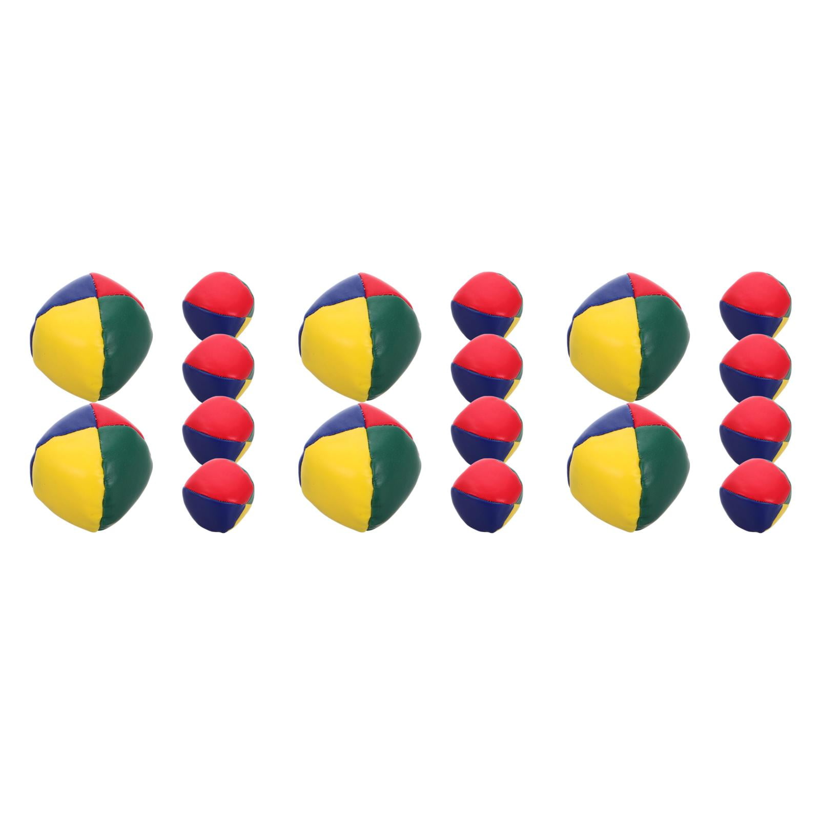 WORGEOUS 18 pcs Kids Bean Bag Balls Round Shaped Colorful Sand Bags ...