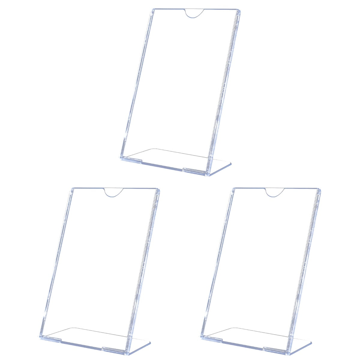 WORGEOUS 18 pcs L Shape Slanted Sign Holders Desktop Photo Paper Menu ...