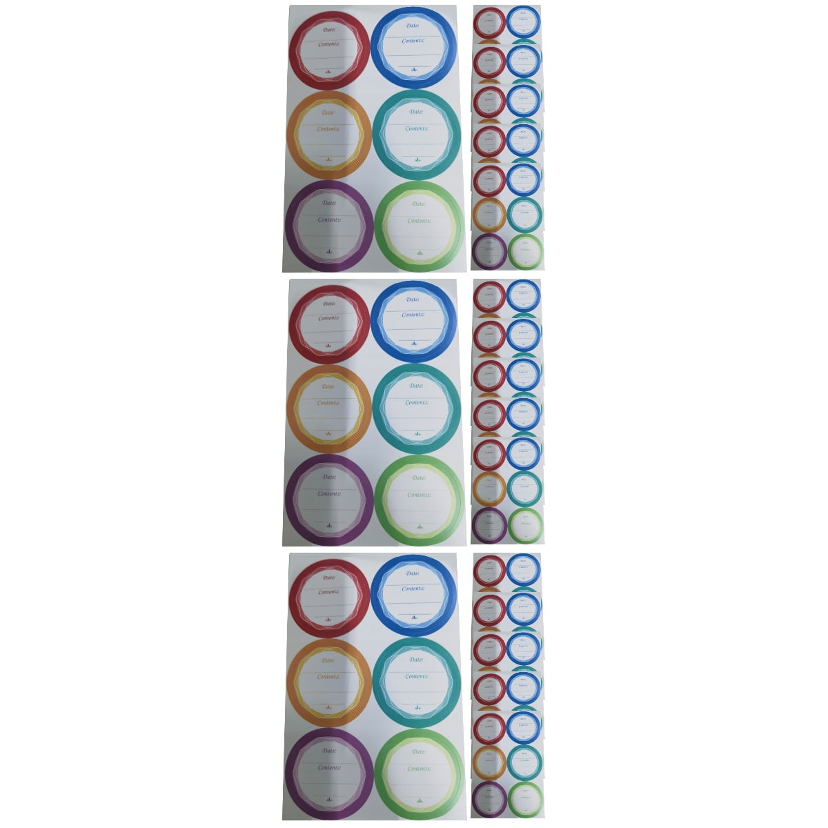 WORGEOUS 180 pcs Blank Date Labels Portable Food Labels Note Bottle ...