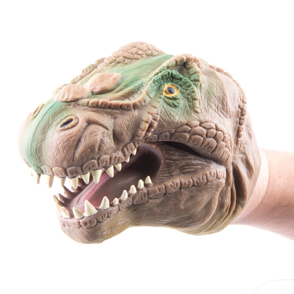WORGEOUS 1PC Dinosaur Hand Puppet Model Toy Tyrannosaurus Head Hand ...