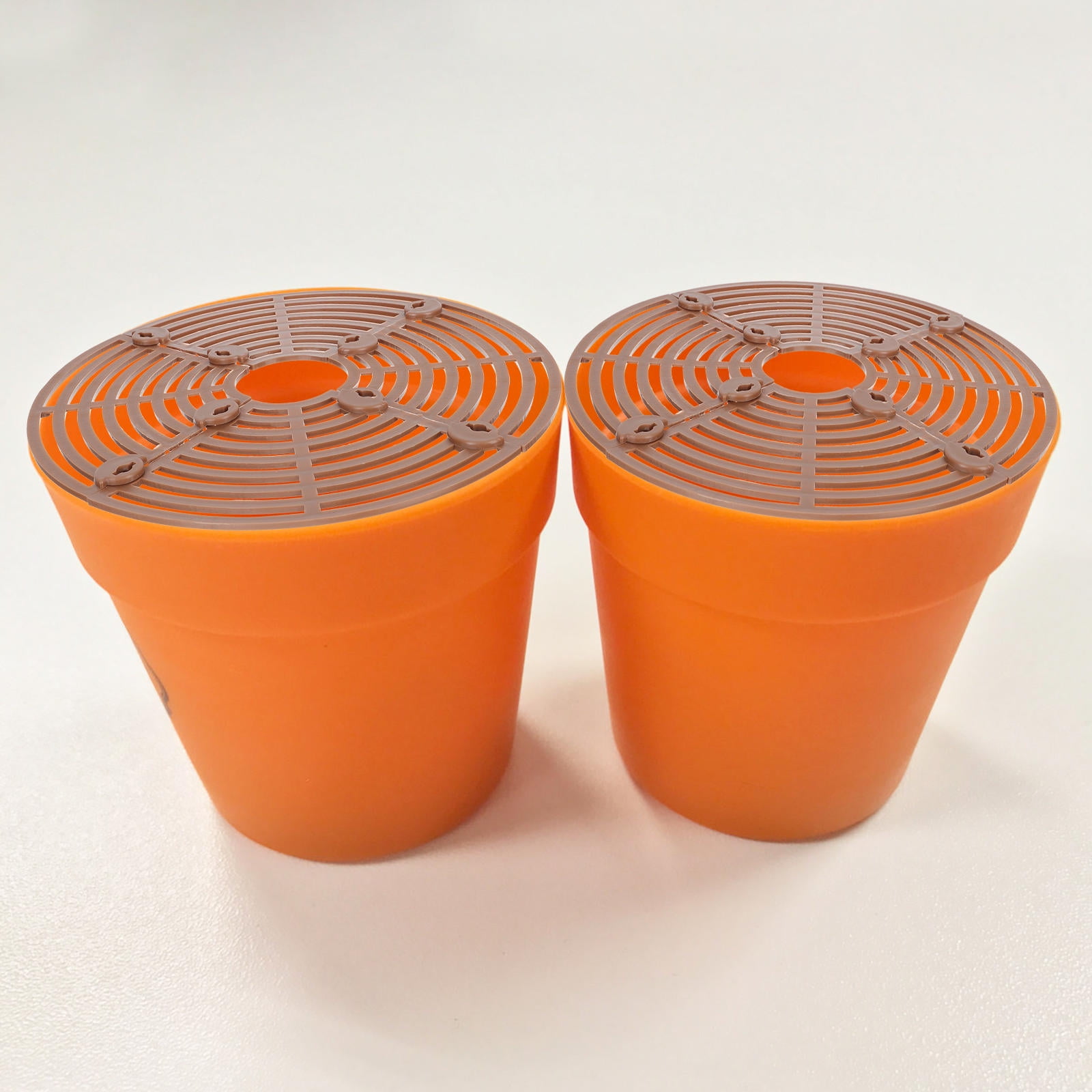 WORGEOUS Flower Pot Grid Protector Brown 1Pack 6.7x6.7in Plastic ...