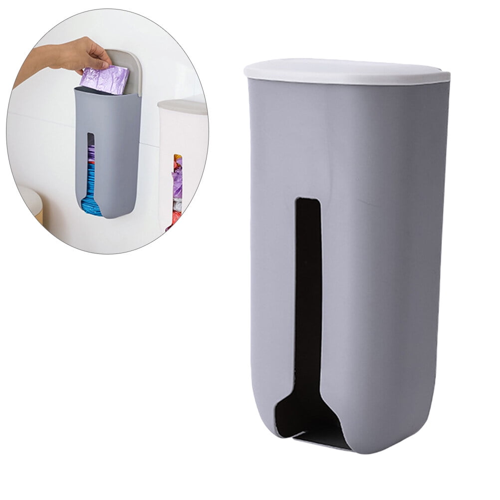 BESTYASH WORGEOUS 1Pcs Grey Wall Mount Garbage Bag Box Organizer ...