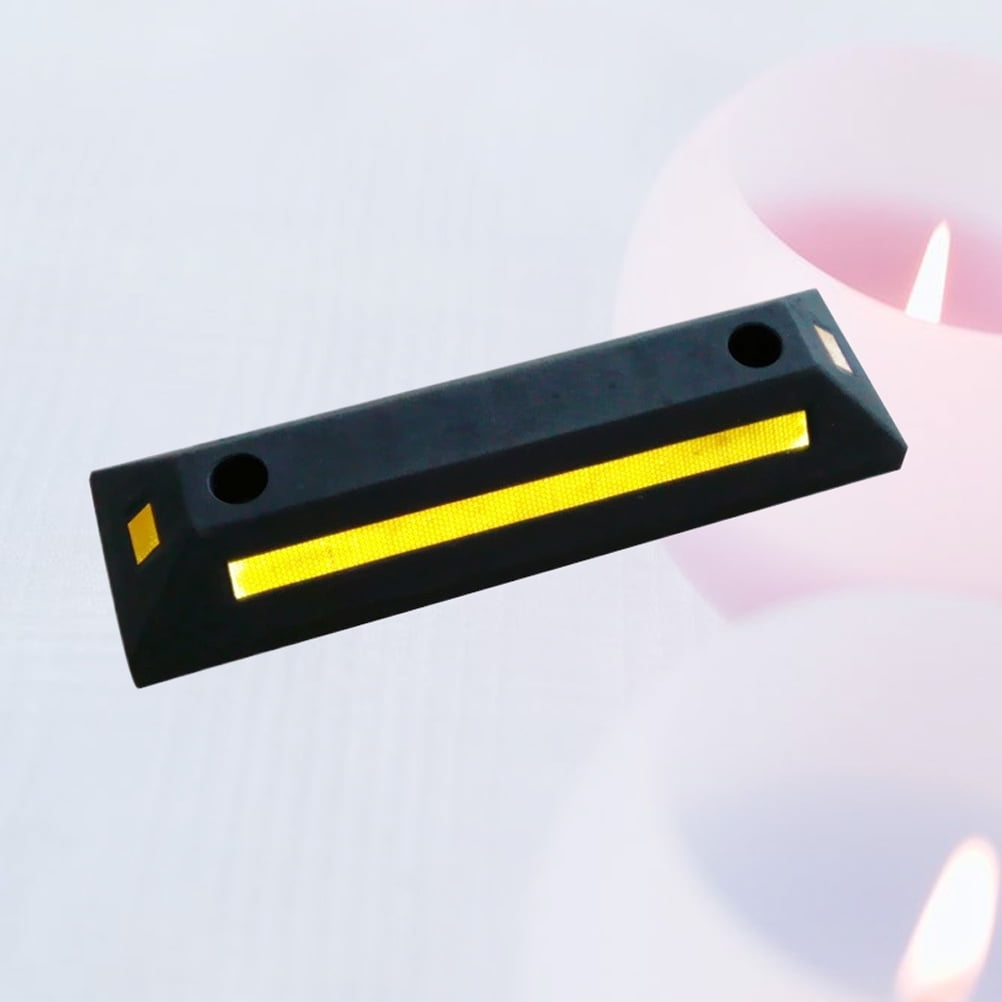 WORGEOUS 1Pc 2 Holes Universal PVC Car Stop Control Tire Stop ...
