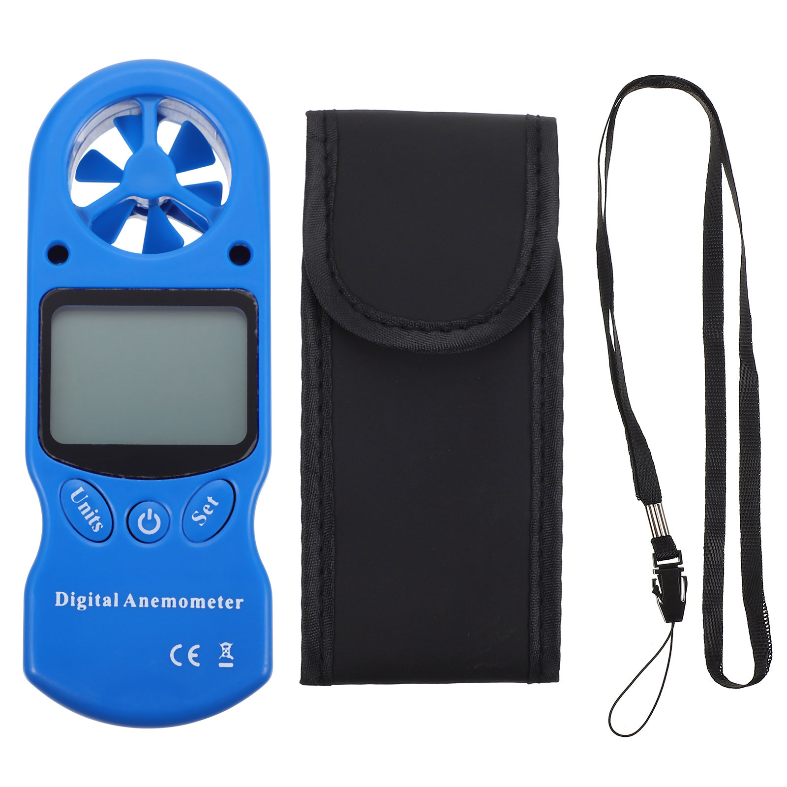 WORGEOUS 1Pc Mini Handheld Digital Anemometer Practical ...
