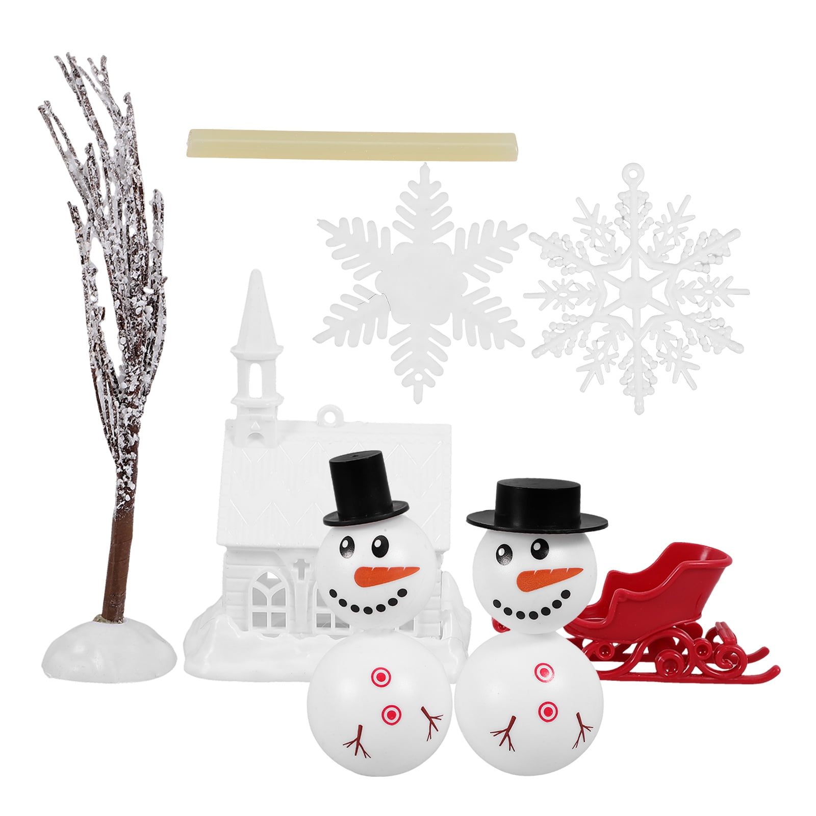 WORGEOUS Snowman Making Props DIY Design Decoration Accessories Multi ...