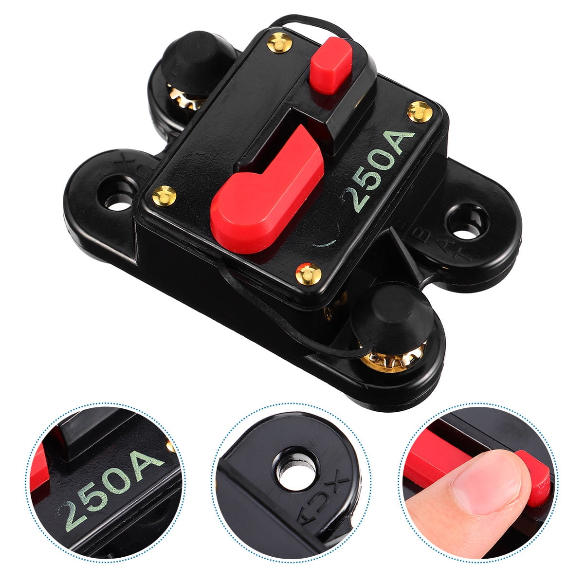 WORGEOUS 1pc Car Resettable Circuit Breaker Audio Self recovery Fuse ...