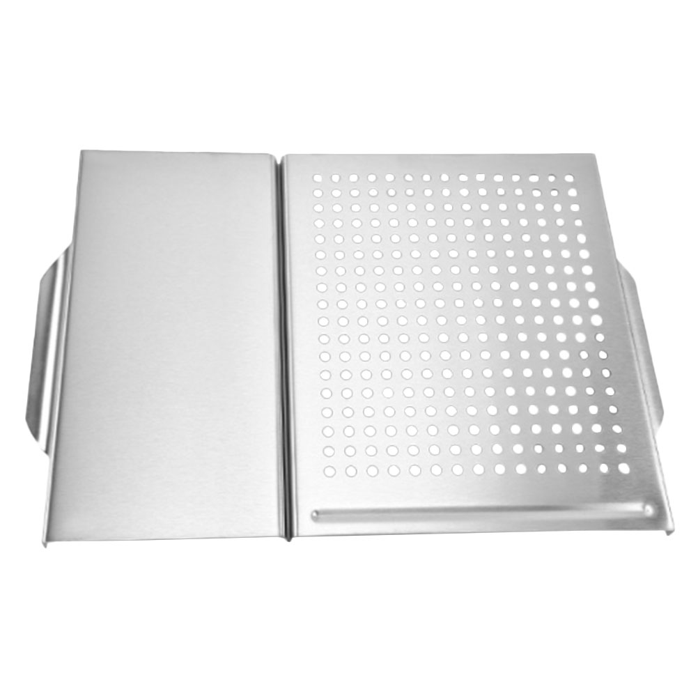 WORGEOUS 1pc Multipurpose Barbecue Plate Stainless Steel Grill Tray ...