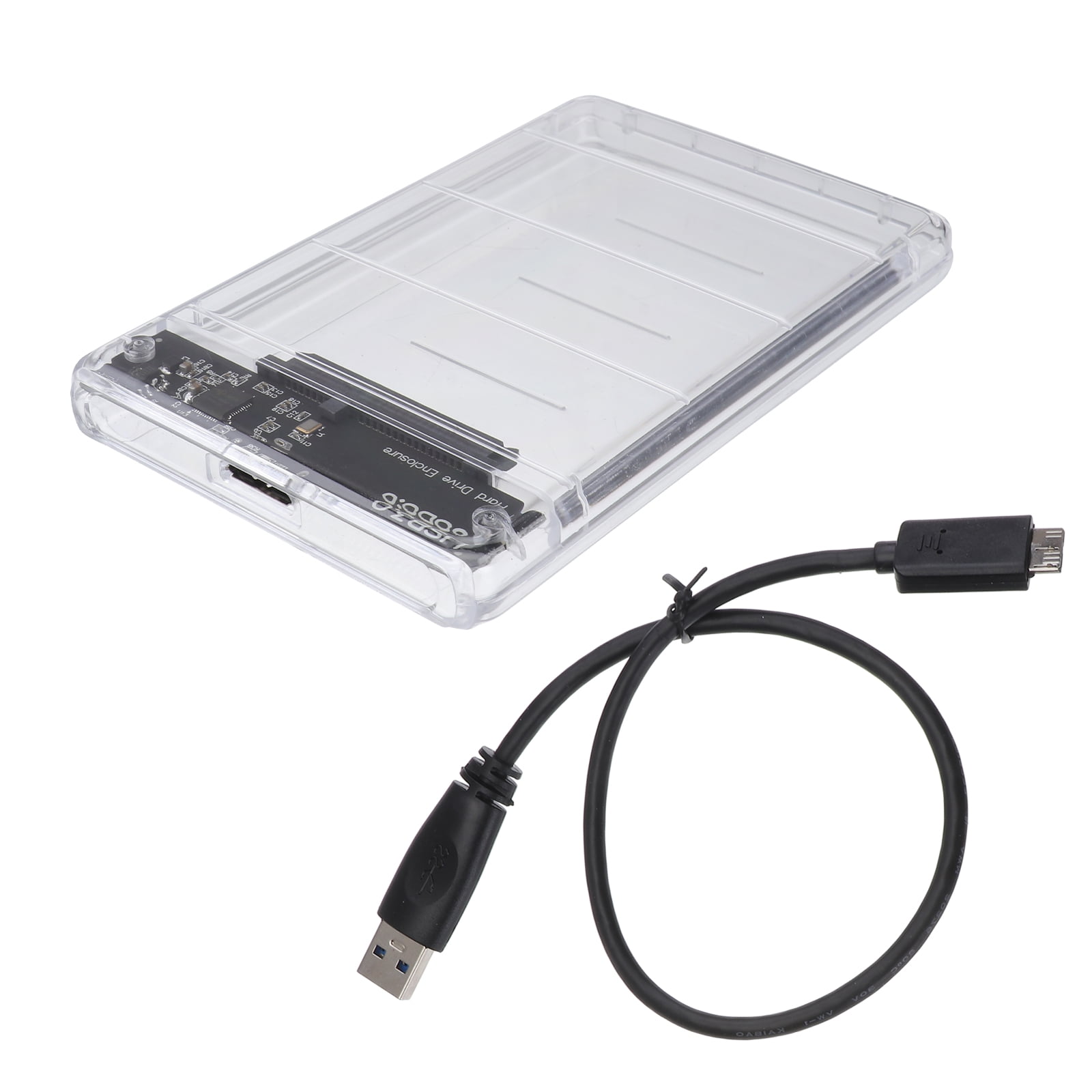 FUEENIRVA External Hard Drive Bay Hard Drive Case Plastic 1Pack ...