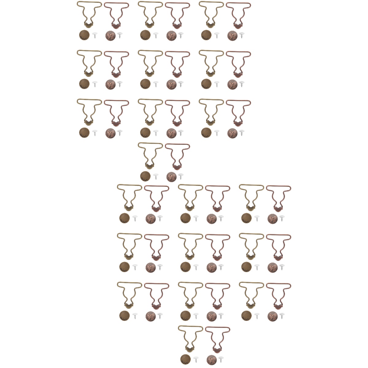 WORGEOUS 2 Count Bib Overalls Fasteners Coat Buckles Broken Replacement ...