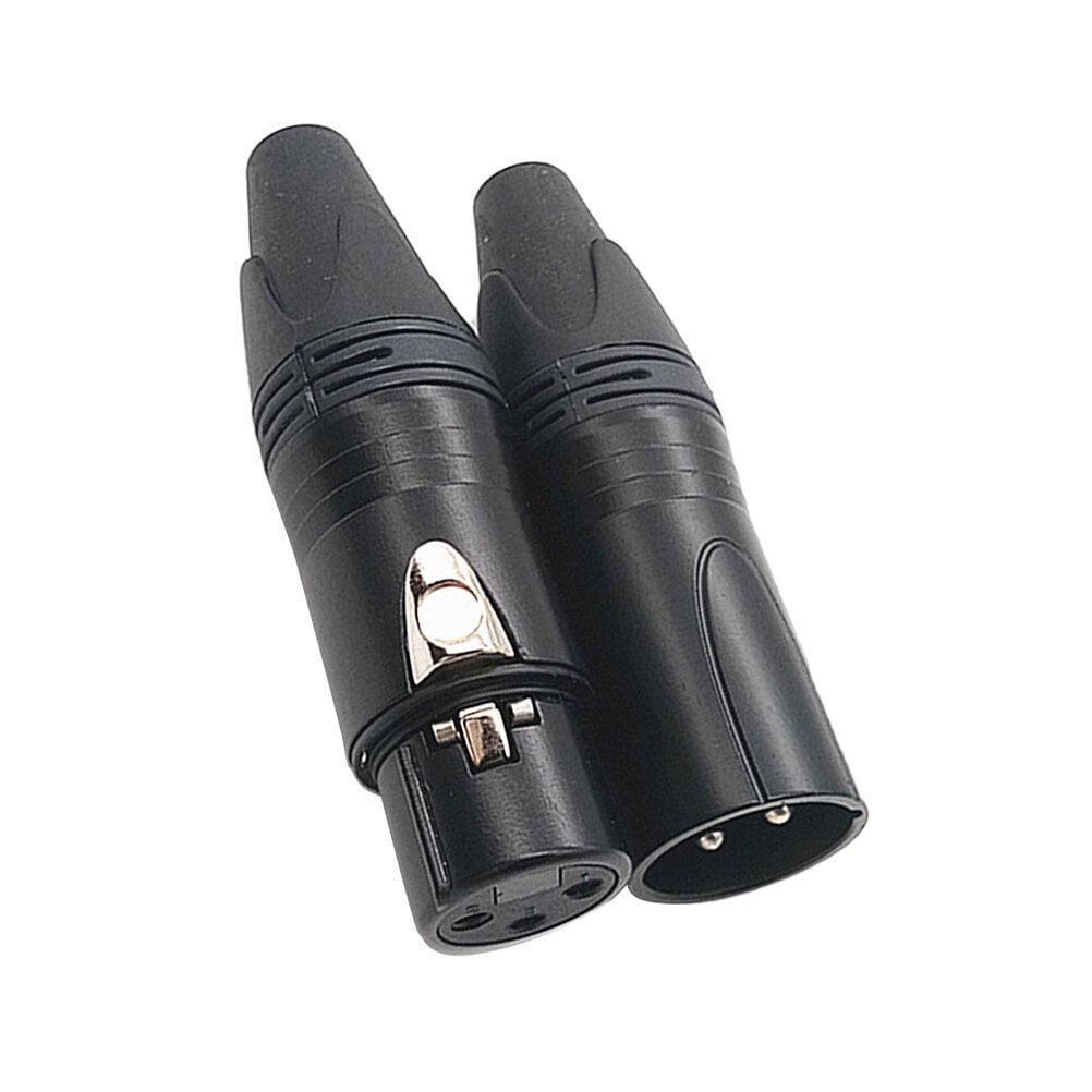 WORGEOUS 2 PCS Female XLR Connector Male Mic Cable Connector 3-pin ...