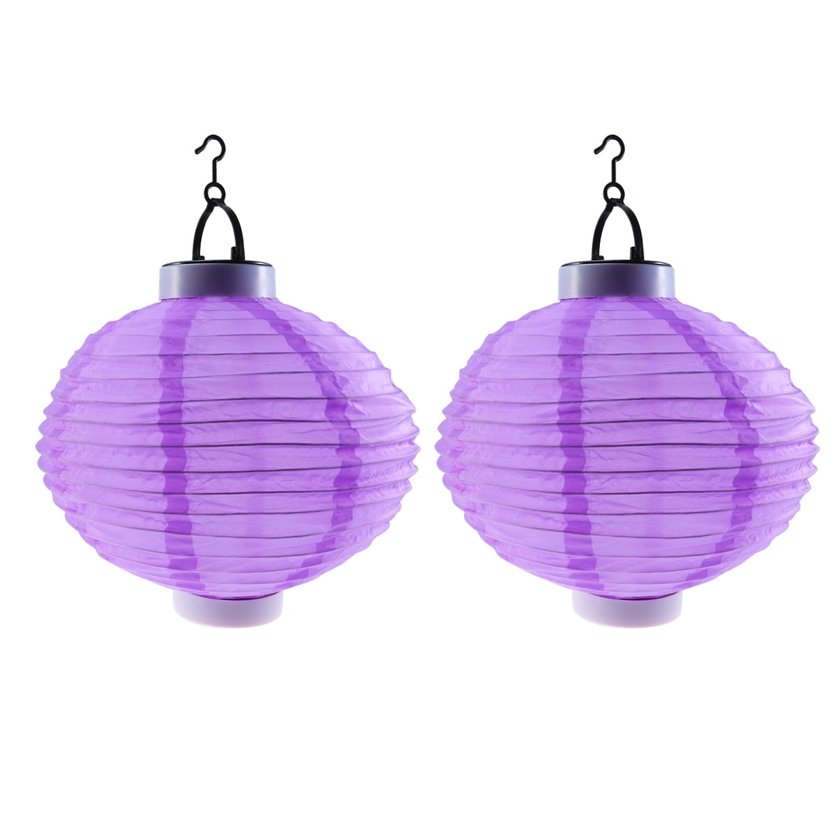 WORGEOUS 2 PCS LED Solar Lantern Flickering Flameless Candles ...