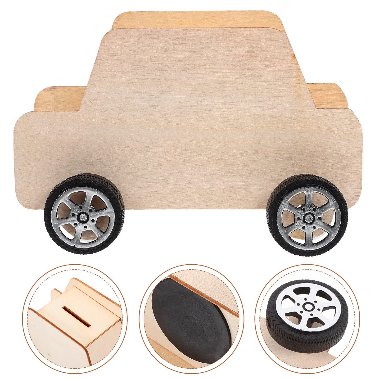 WORGEOUS 2 PCS Wooden Car Money Bank Toy Banks Boys Kids Piggy Child ...