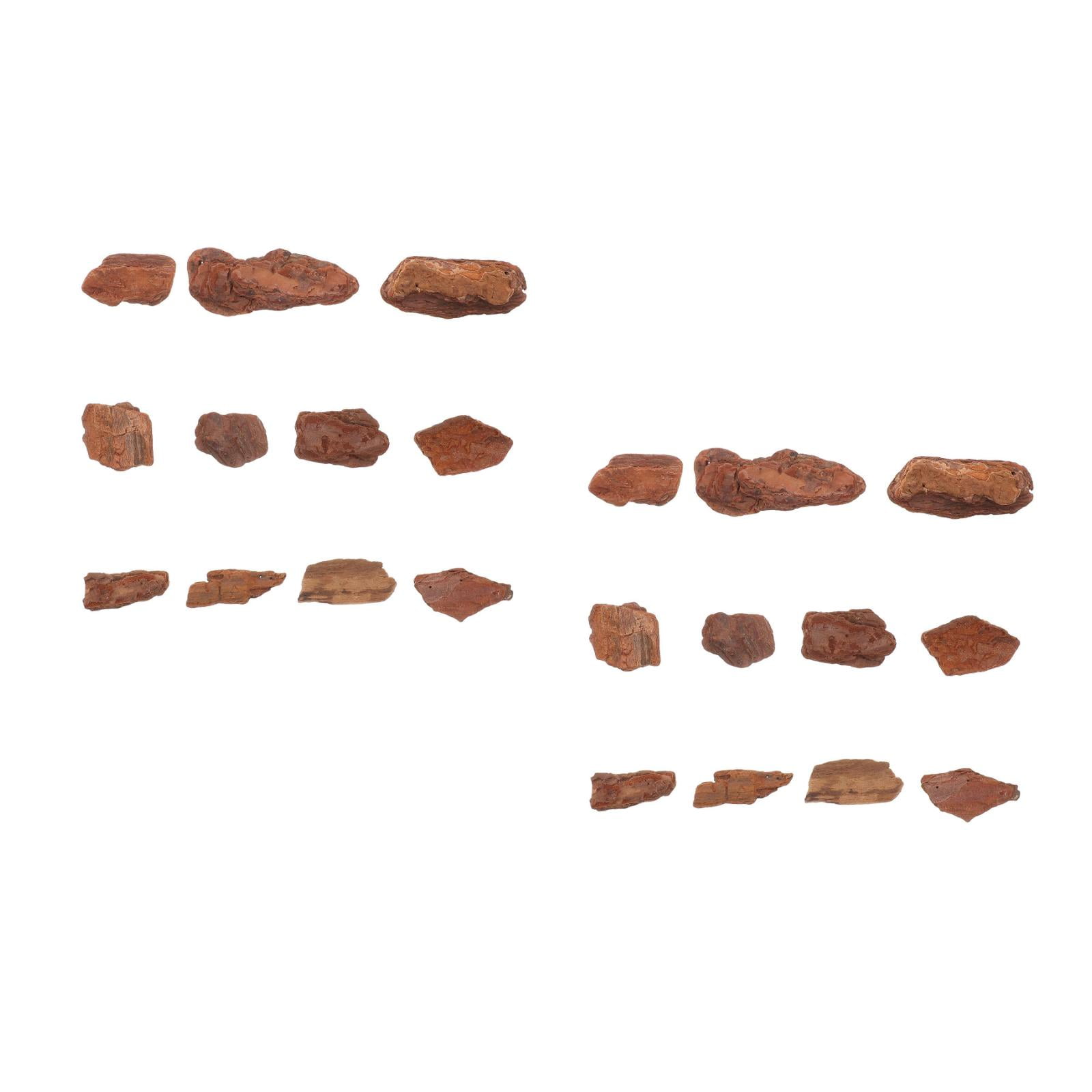 WORGEOUS 2 Packs Bark Miniature Bark Diorama Supplies Micro Landscape ...
